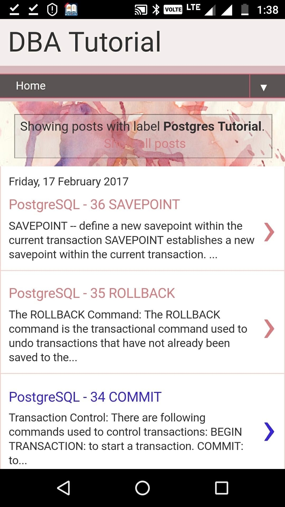 Tutorial DBA postgresql - App on Amazon Appstore