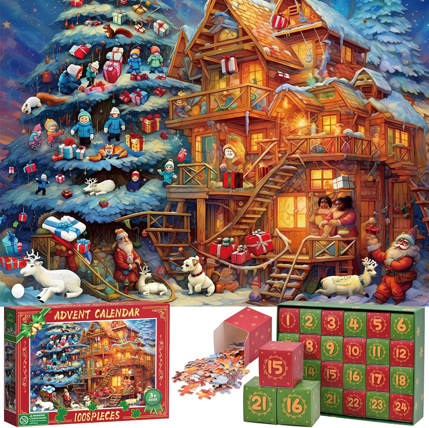 Amazon.com: Advent Calendar 2025, 24 Days Christmas Countdown Calendar ...