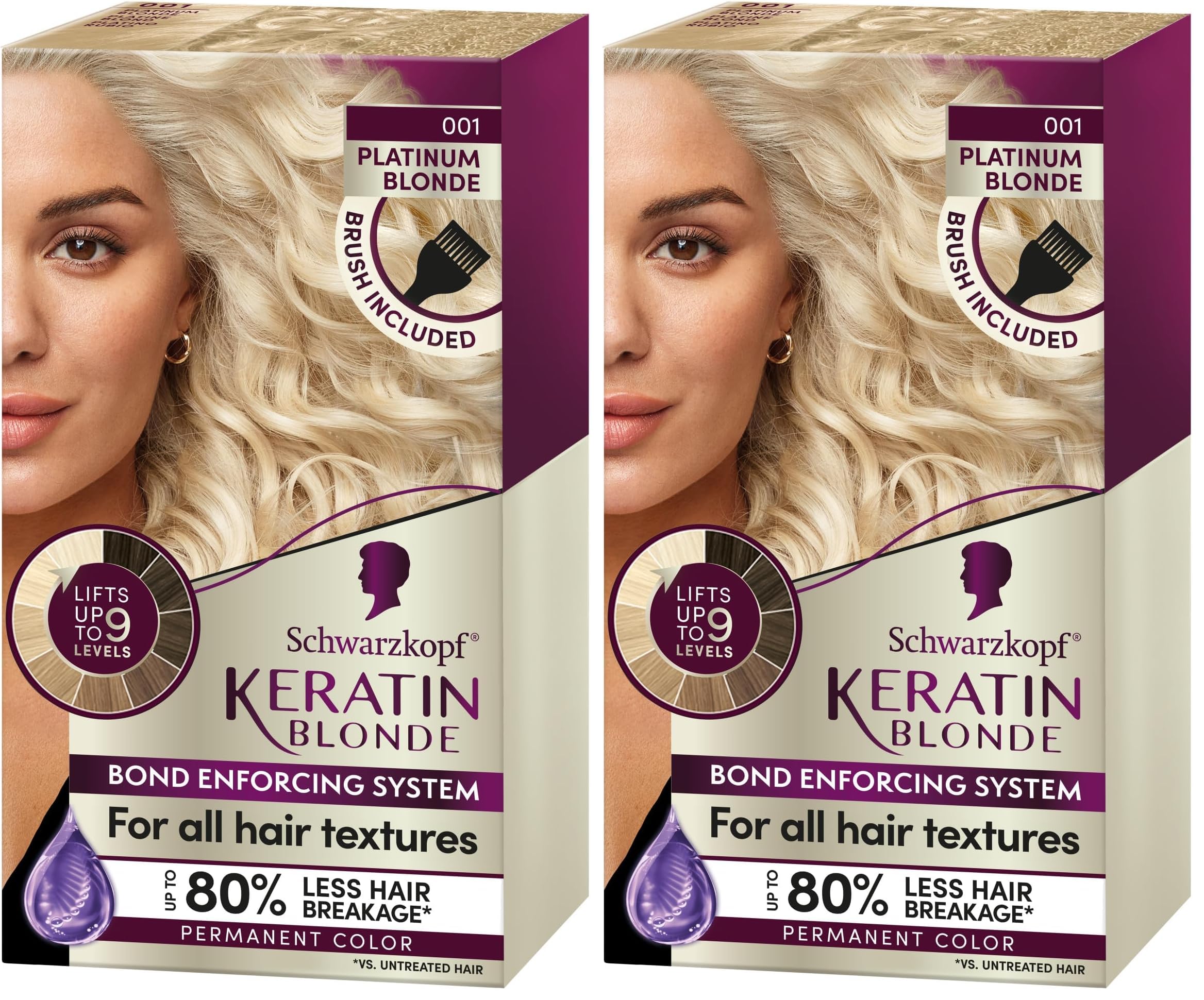 Snapklik.com : Schwarzkopf Keratin Blonde Hair Dye Platinum Blonde 001 ...