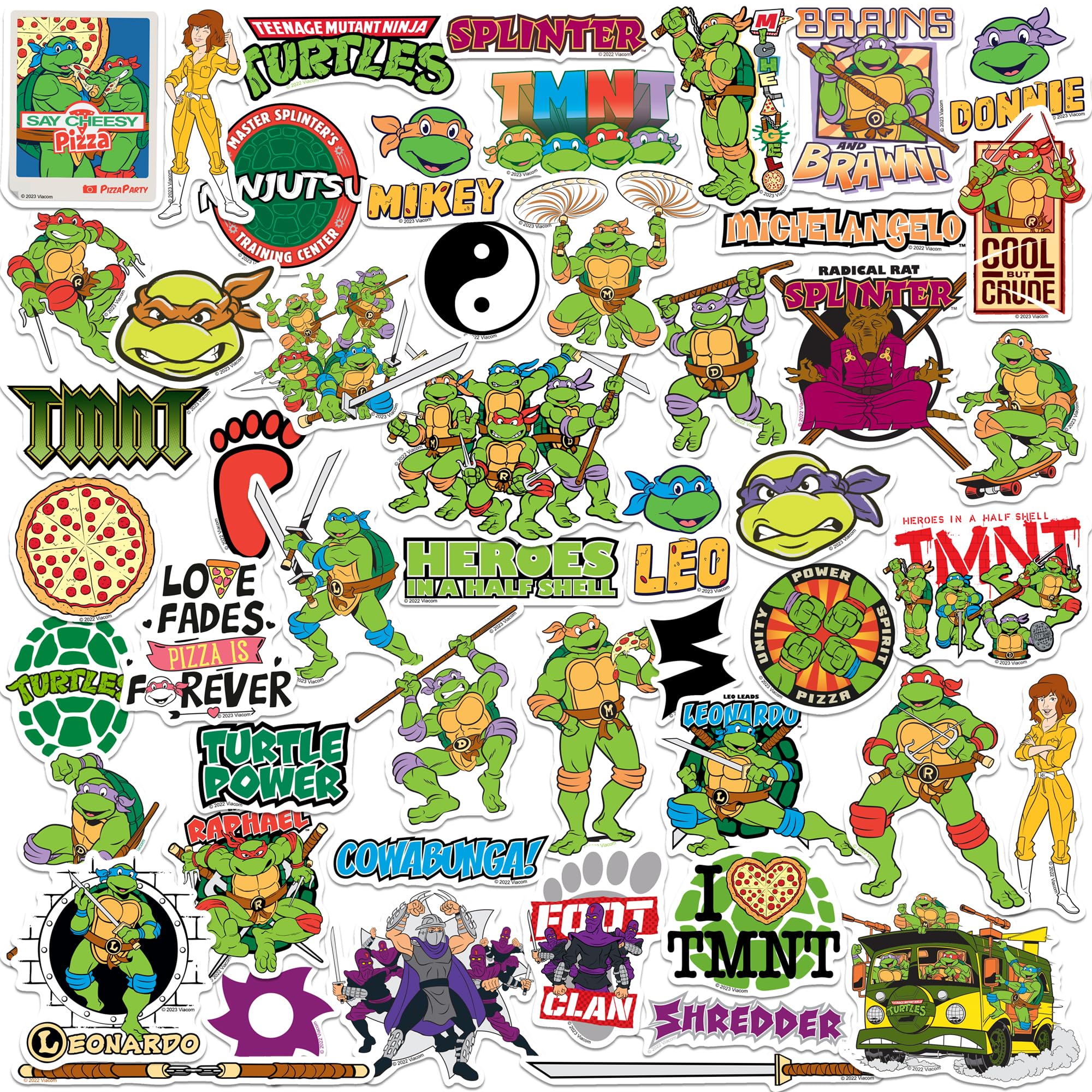 Amazon.com: Teenage Mutant Ninja Turtles TMNT Variety Mix 50ct Vinyl ...