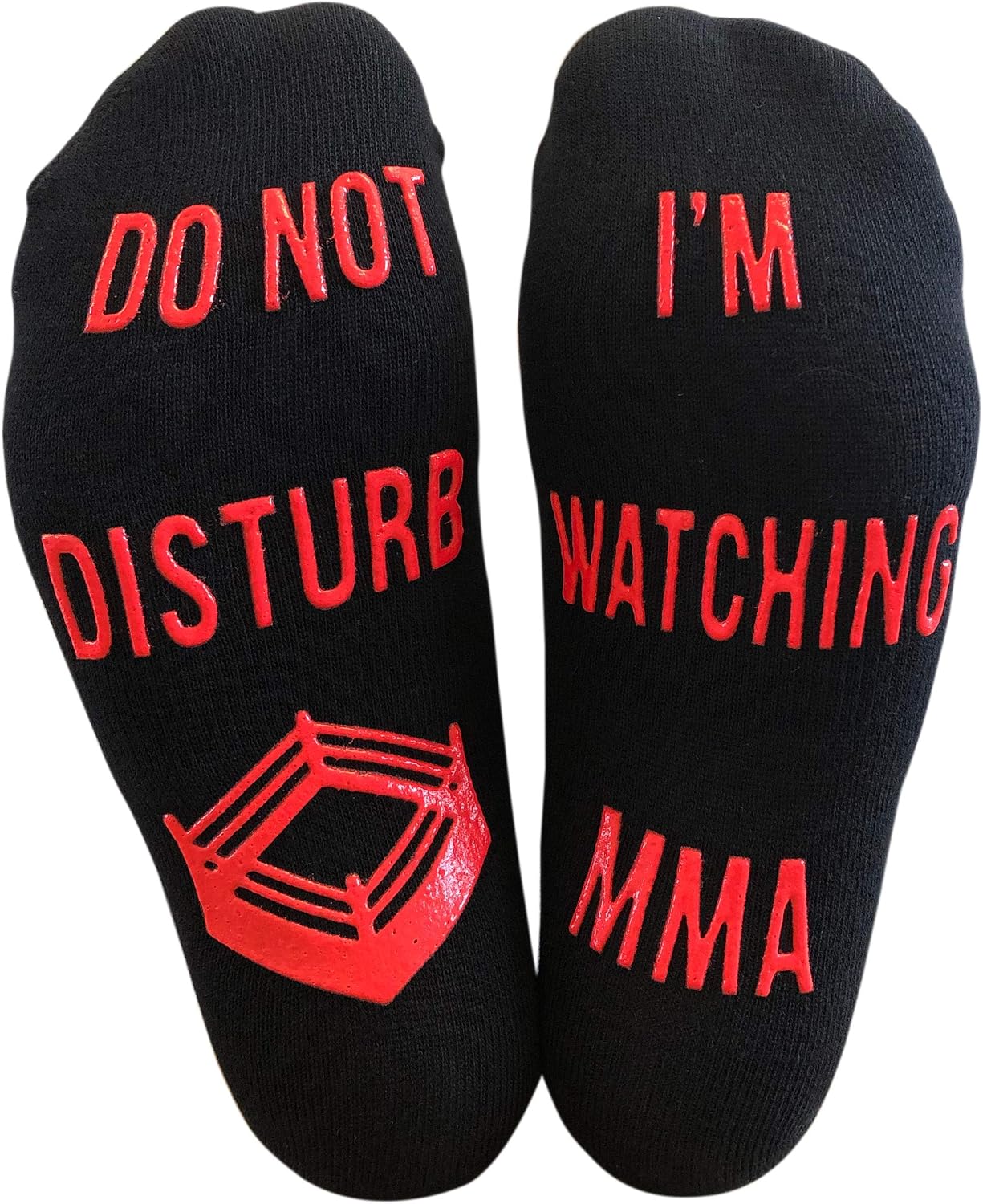 Amazon.com: 'Do Not Disturb, I'm Watching MMA' Funny Ankle Socks ...