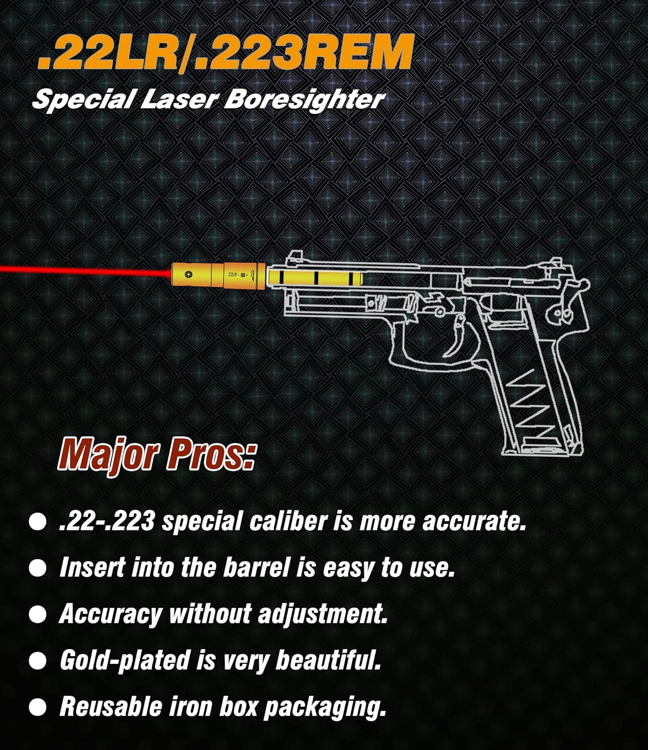 Special Laser Boresighter End Barrel Laser Bore Sight Accurately and ...