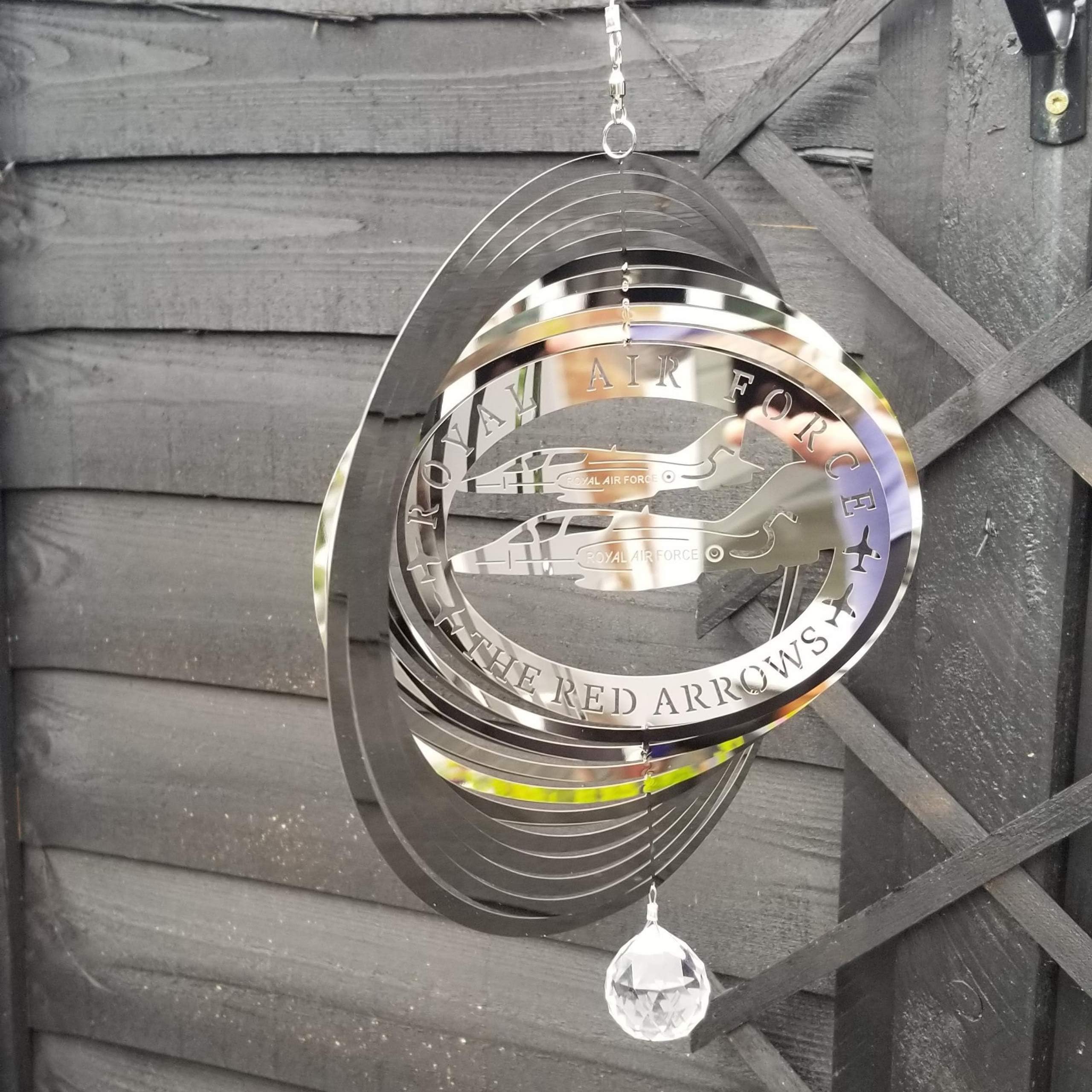 Stainless Steel Garden Wind Spinner - Battle Of Britain Spitfires ...