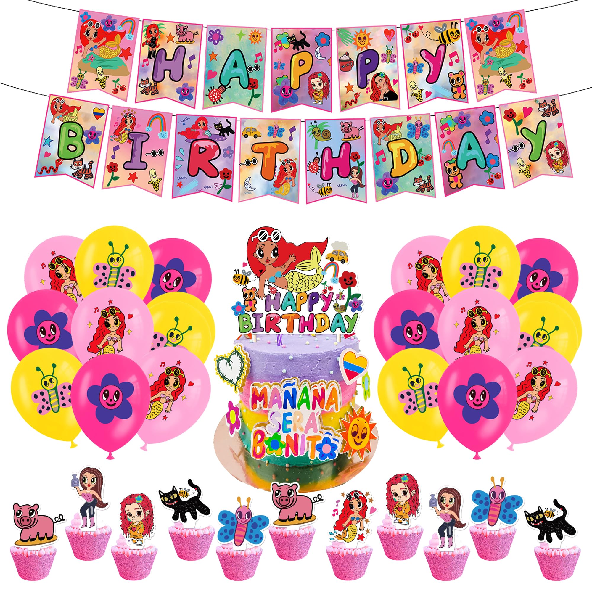 Buy Karol g Manana Sera Bonito Birthday Decorations Manana Sera Bonito ...