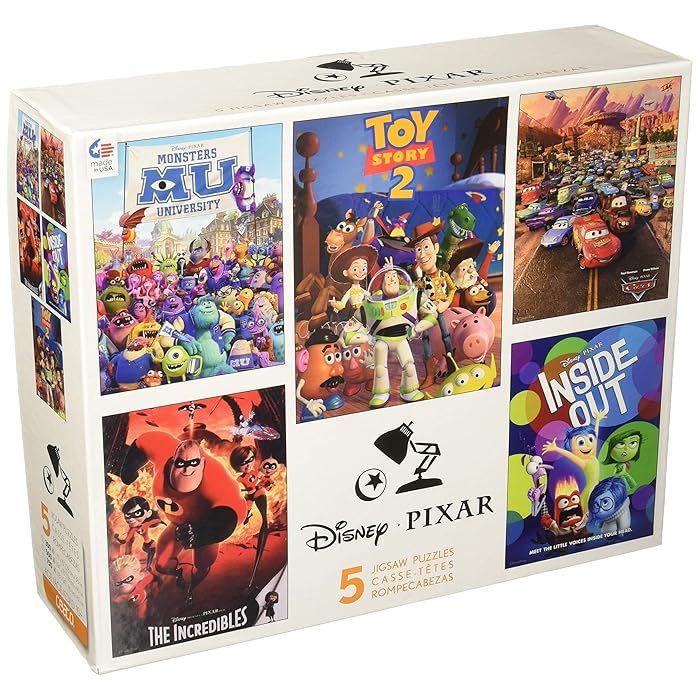 Buy Ceaco - Disney/Pixar 5 in 1 Multipack Jigsaw Puzzle Sets - Monsters ...