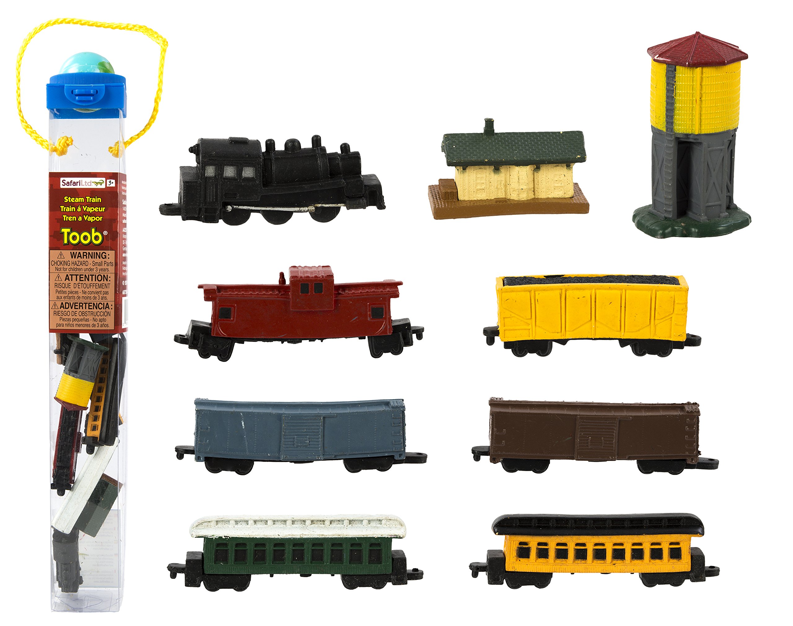Safari Ltd Steam Train Toob With 10 Connectable Hand Painted ...