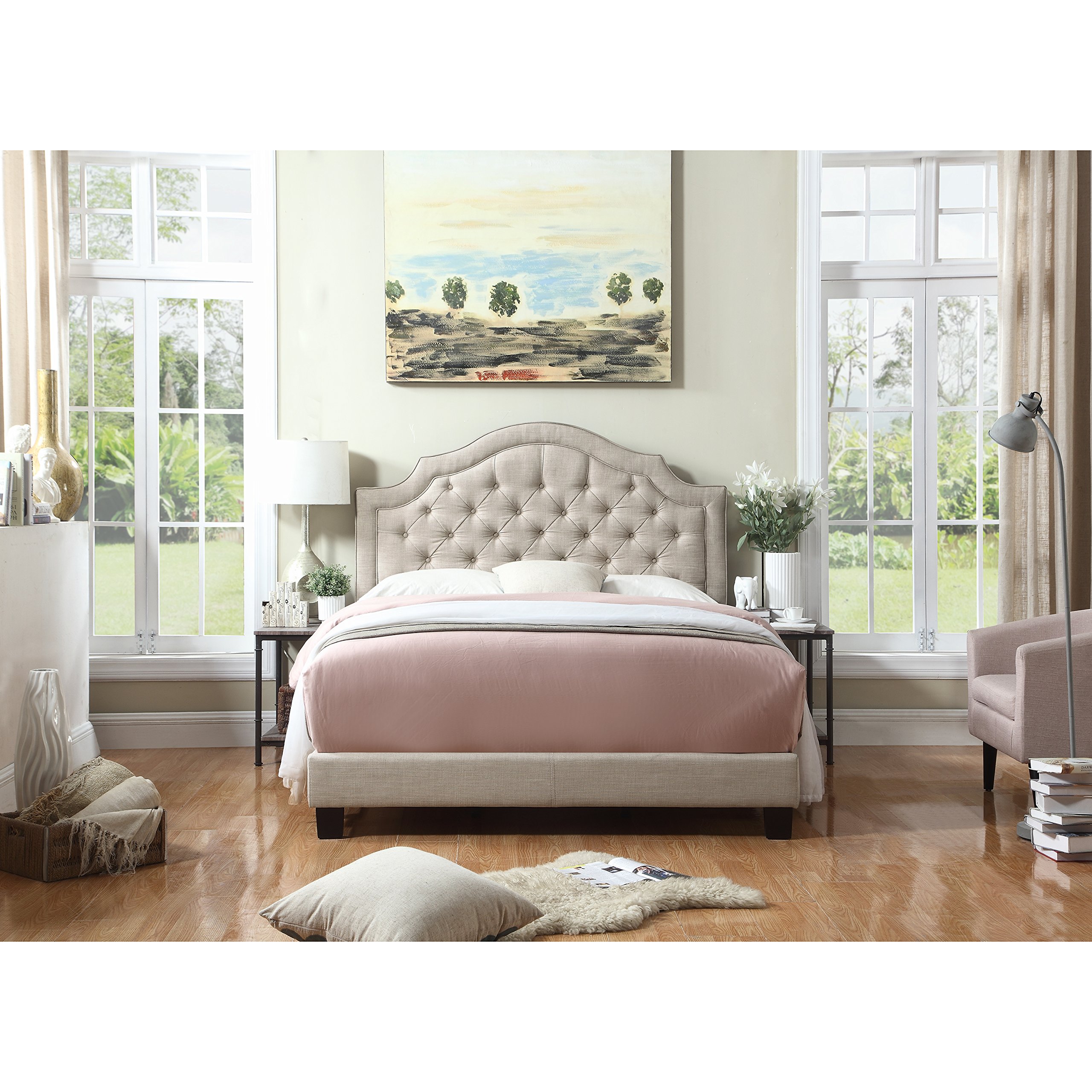 Snapklik.com : Rosevera Layla Panel Bed Frame