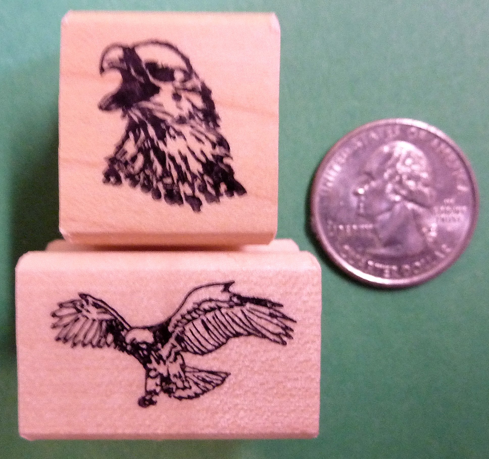 Amazon.com: Eagle Rubber Stamps, Mini, Set of 2 : Arts, Crafts & Sewing