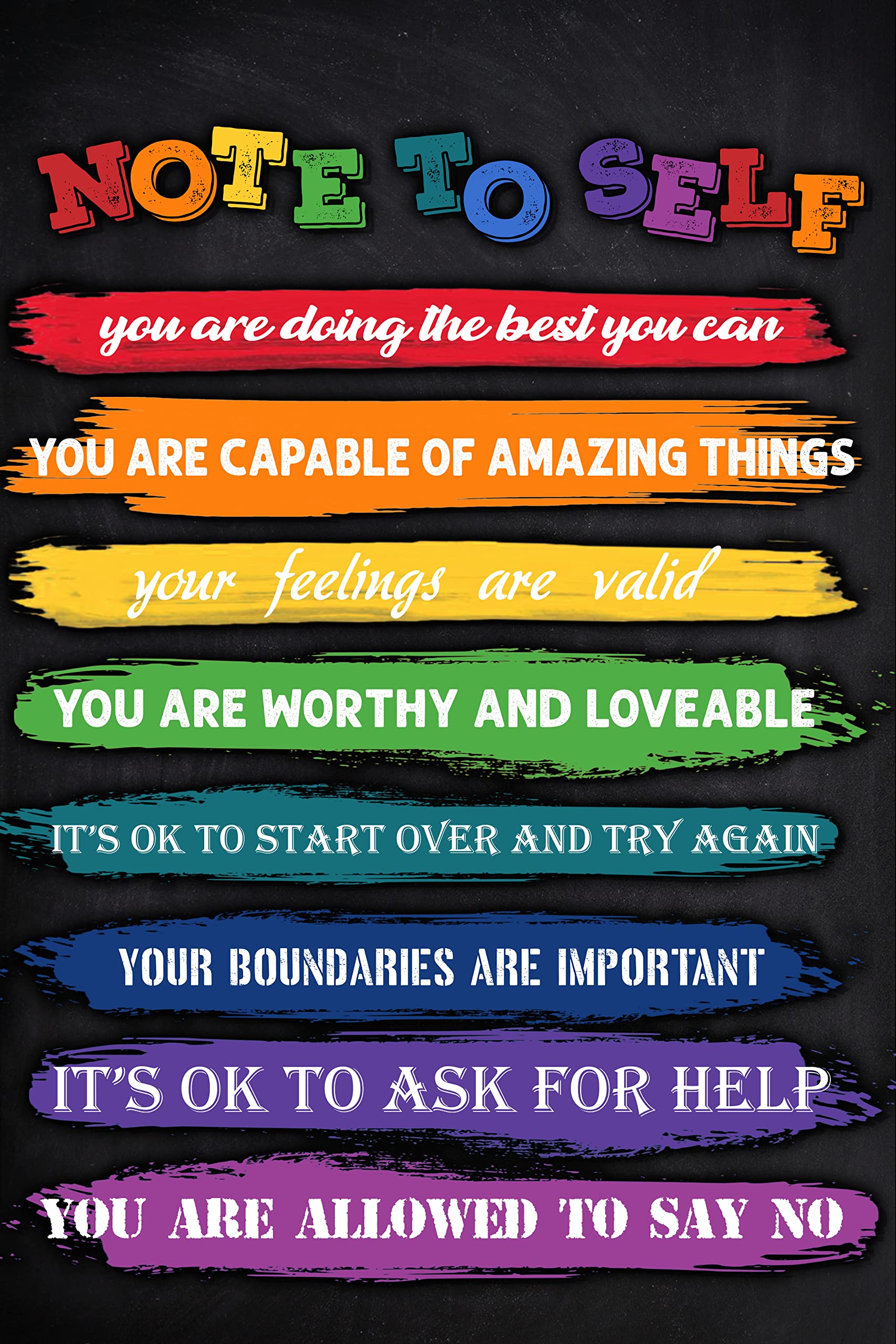 Note To Self Owl Poster For Classroom Rules Behavior Educational ...