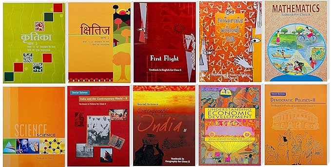 NCERT Books Set for Class 10 (English Medium)Set of 8 books 2025-26 ...
