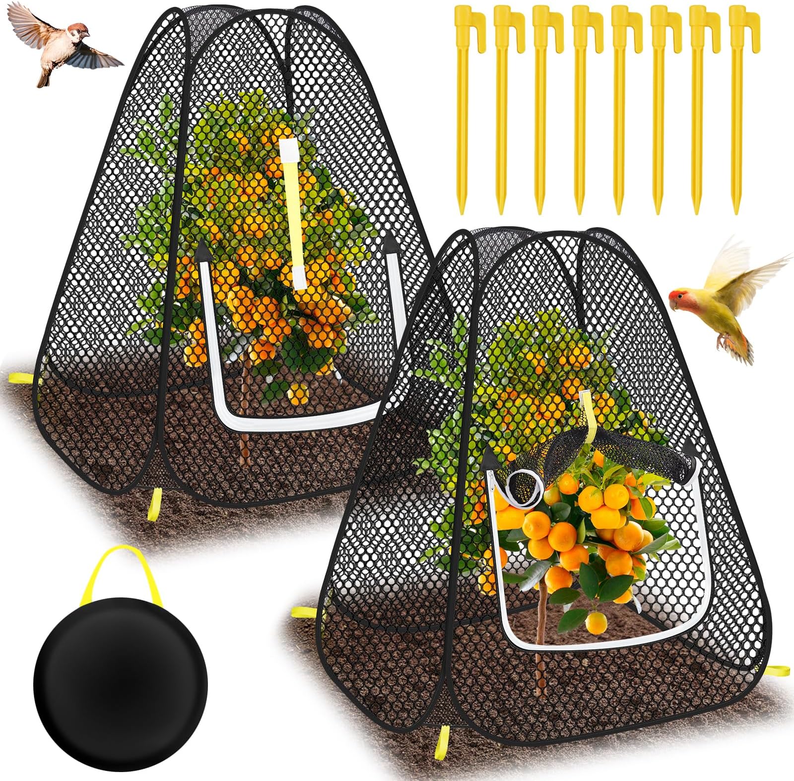 Amazon.com : Pop Up Pest Guard Cover with Zip Entry, 2 Pack 28x28x33 ...