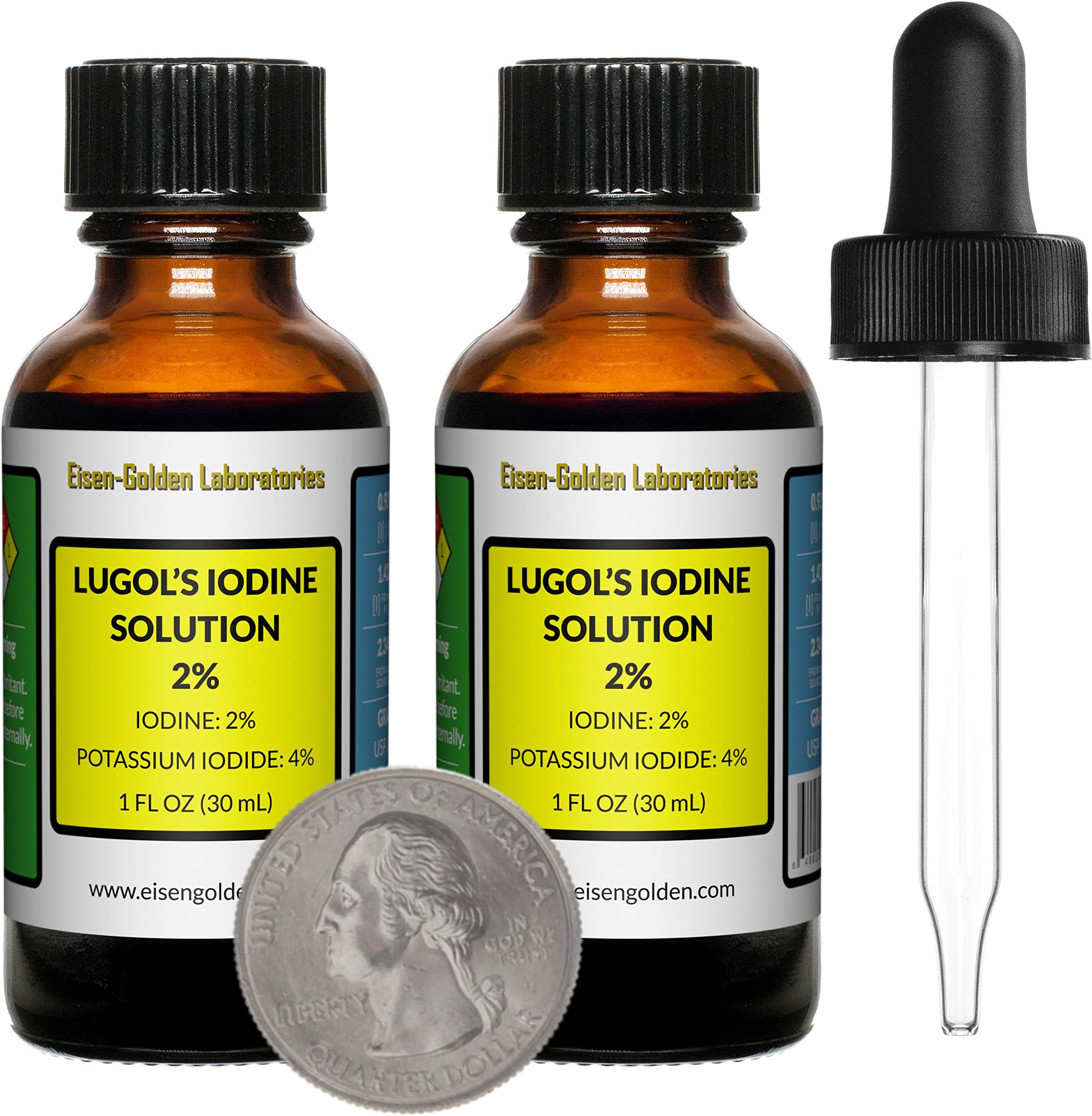 Amazon.com: Carlyle Lugols Iodine 2 Percent 2 fl oz | Potassium Iodide ...