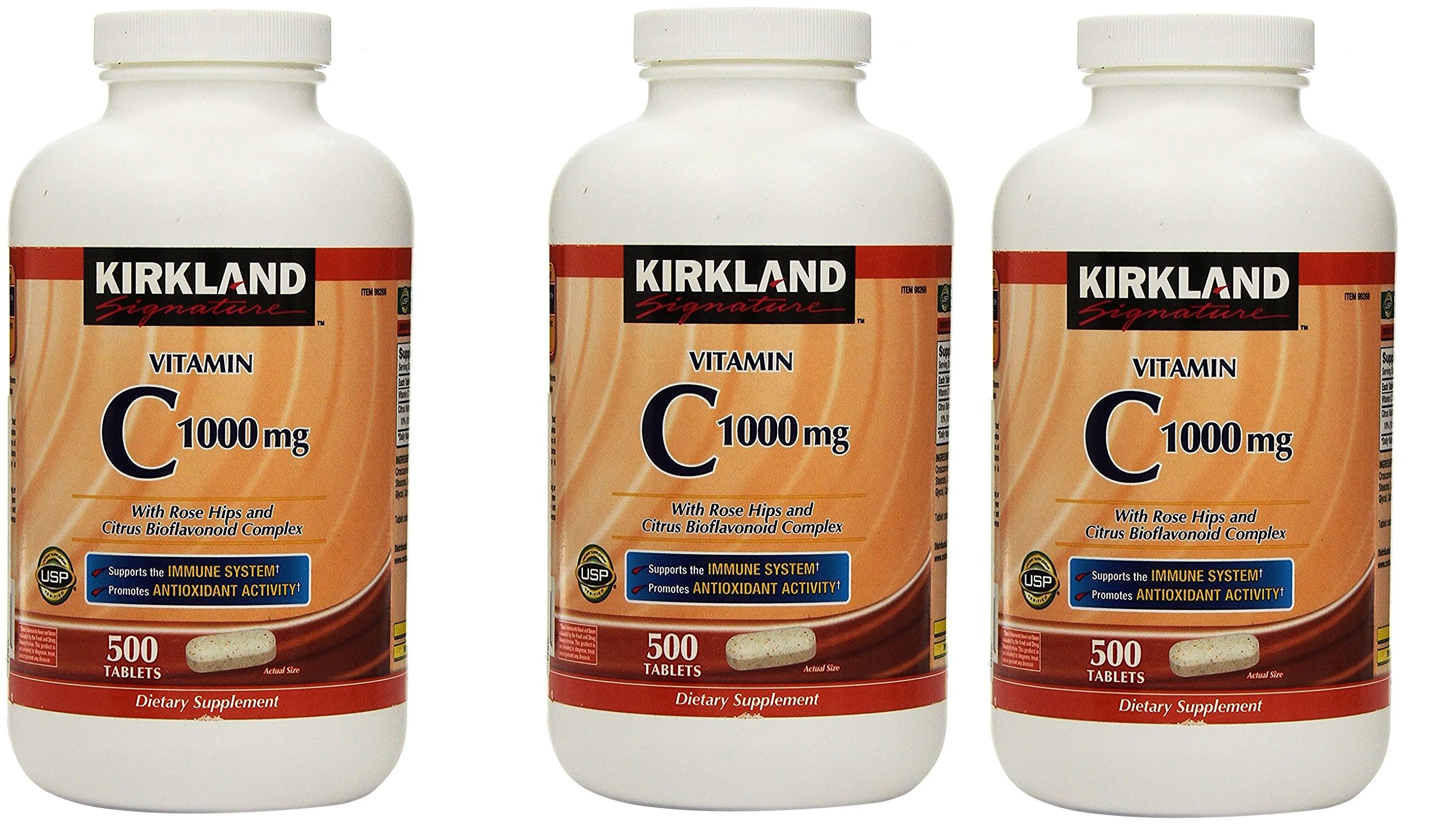 Amazon.com: Kirkland Vitamin C with Rose Hips and Citrus Bioflavonoid Complex (1000 mg) : Health ...
