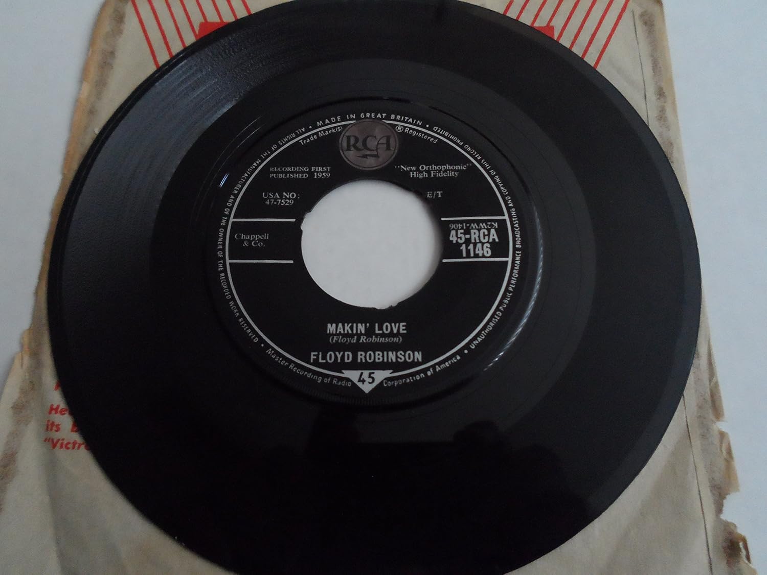 Amazon.com: Floyd Robinson Makin' Love / My Girl Original 45: CDs & Vinyl