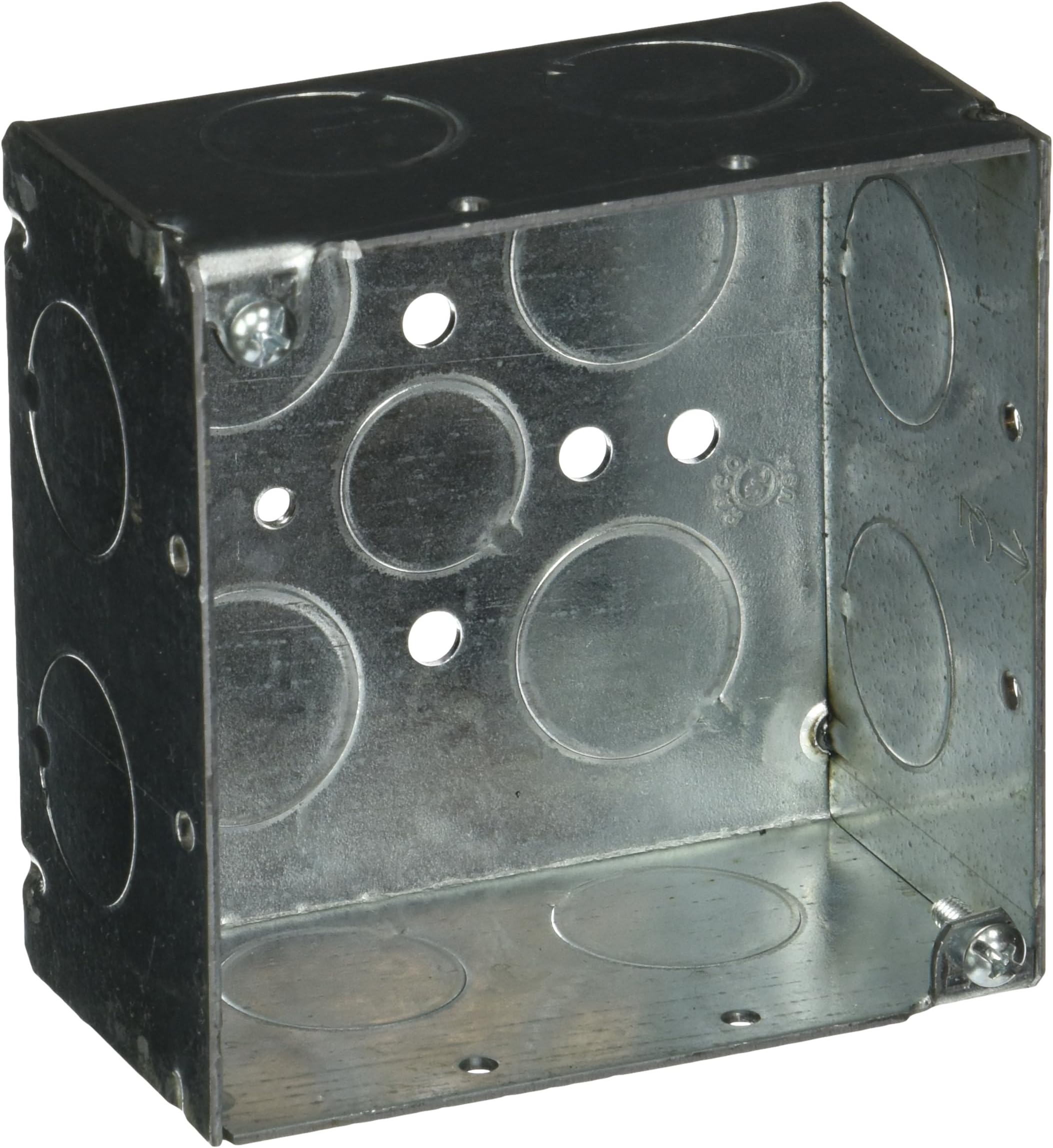 RACO 232 4 in. Square Electrical Box, 2-1/8-Inch Deep, 1/2-in. and 3/4 ...