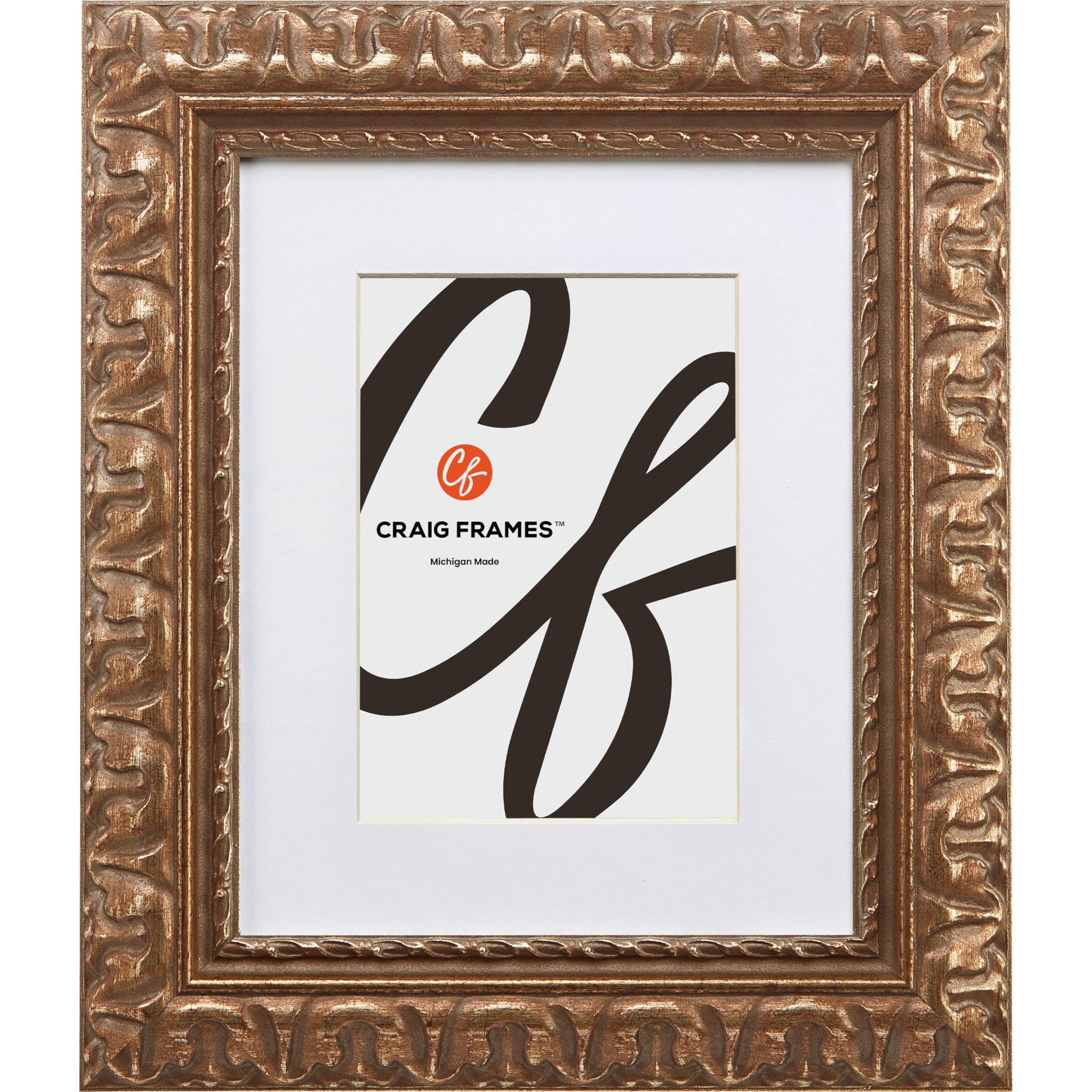 Amazon.com - Craig Frames Bravado Ornate, 28x40 Picture Frame Matted ...