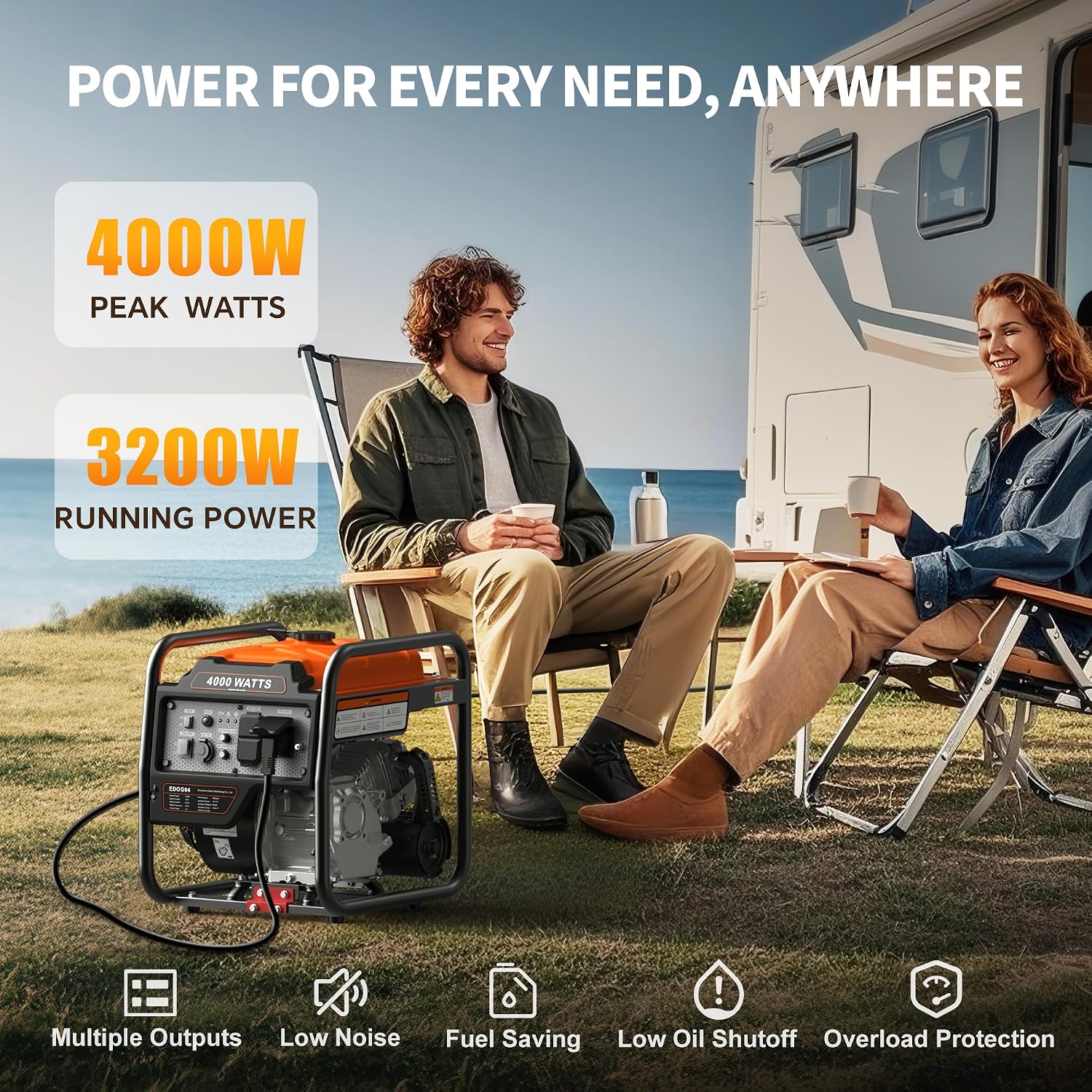 4000W Gas Generator, Portable Quiet Inverter Sri Lanka | Ubuy