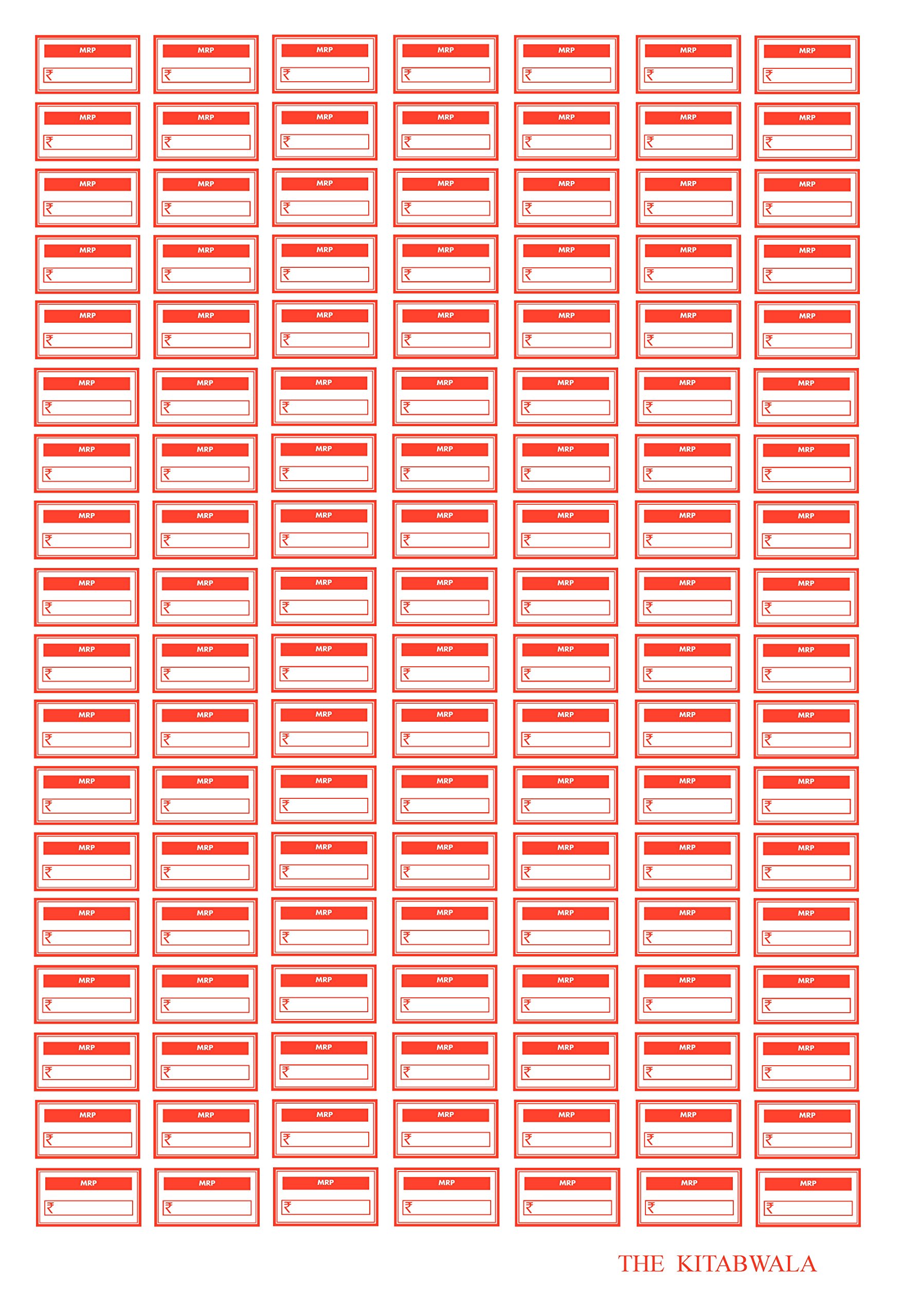 The Kitabwala MRP Stickers for General Use (37 x 20 mm) -Label Count ...