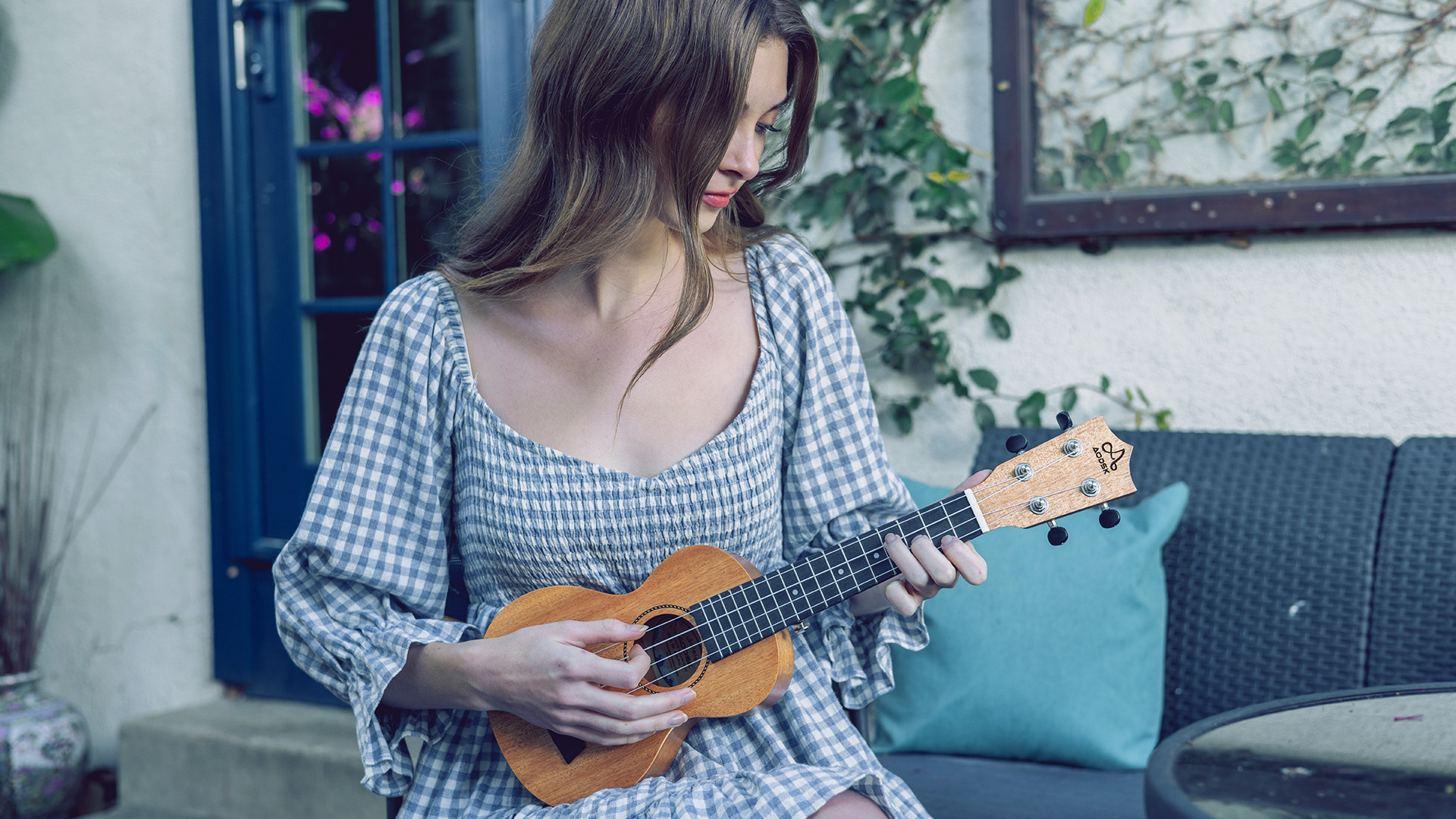 Watch AODSK Concert Ukulele 23 Inch Solid Mahogany Uke For Professional ...