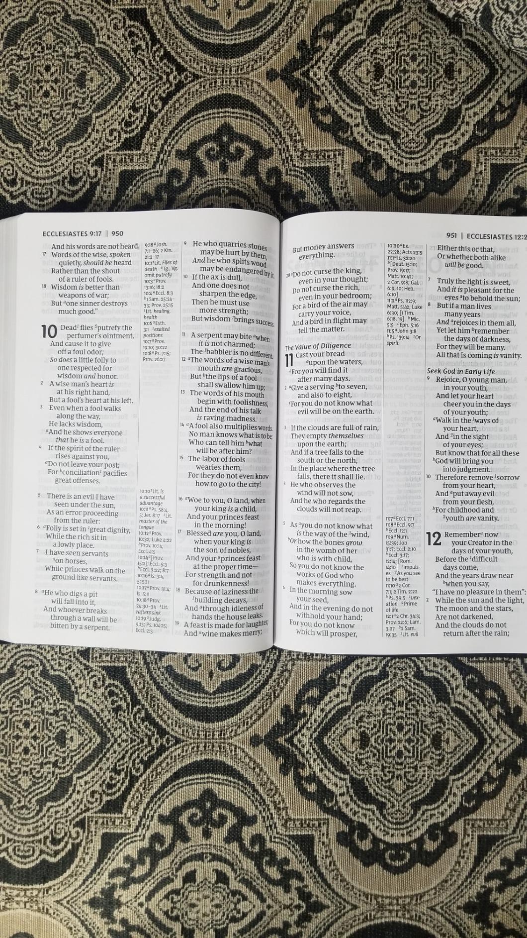 NASB Side-Column Reference Bible, Black, Genuine Leather, 1995 text ...