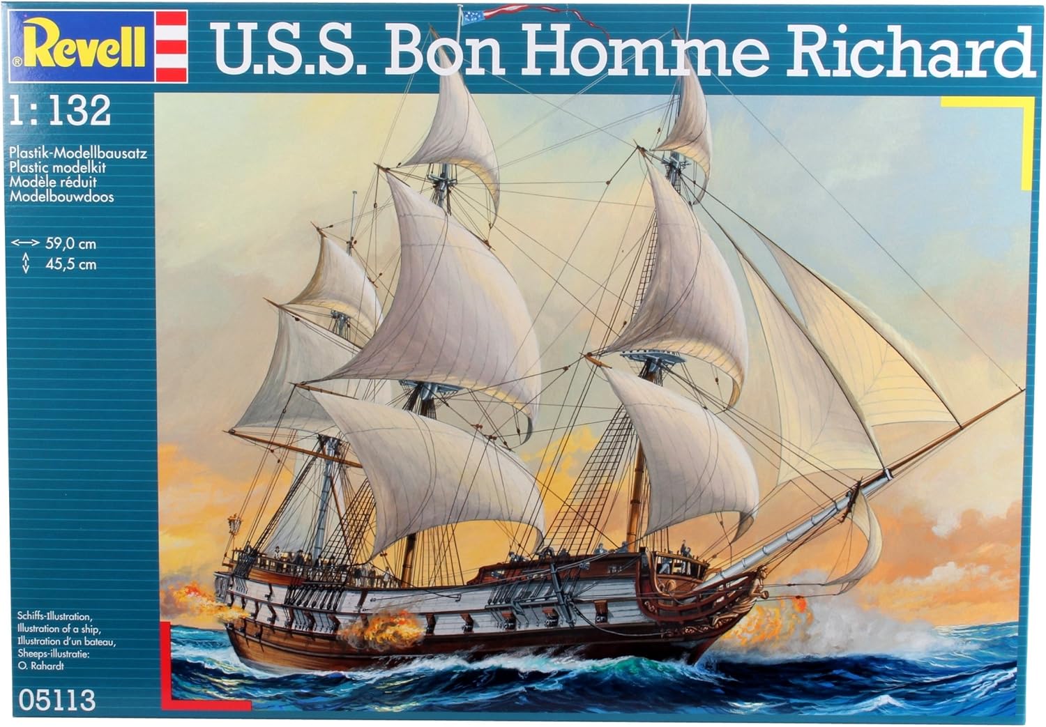 Amazon.com: Revell 05113, U.S.S. Bon Homme Richard - 1:132 scale ...