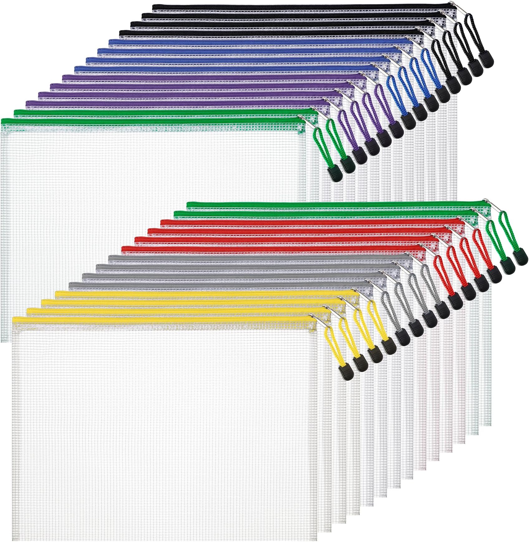 Amazon.com : Antner 28PCS Mesh Zipper Pouch Zipper Bags for Organizing ...