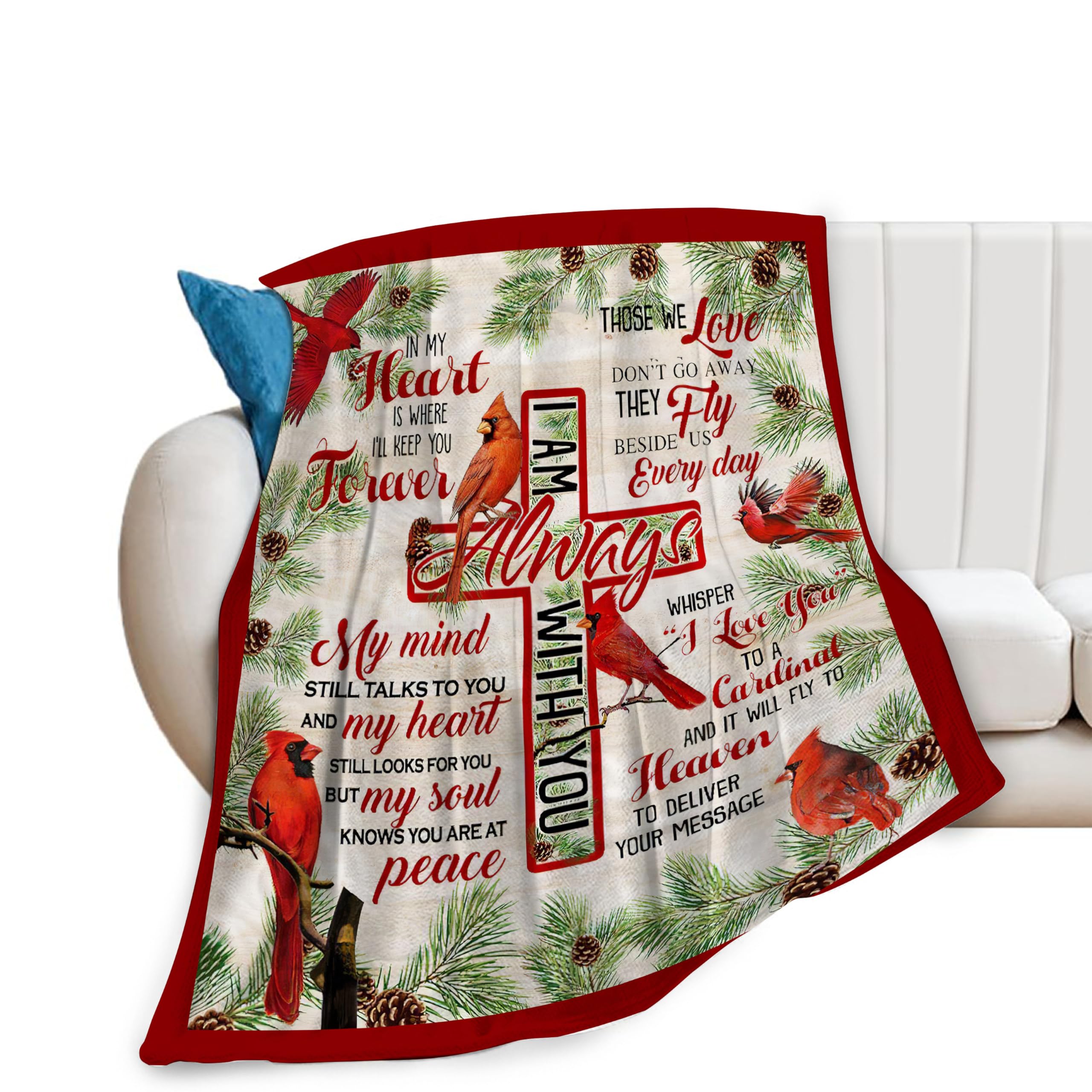 Amazon.com: Cardinal Throw Blanket Cardinal Lover Gifts for Women ...