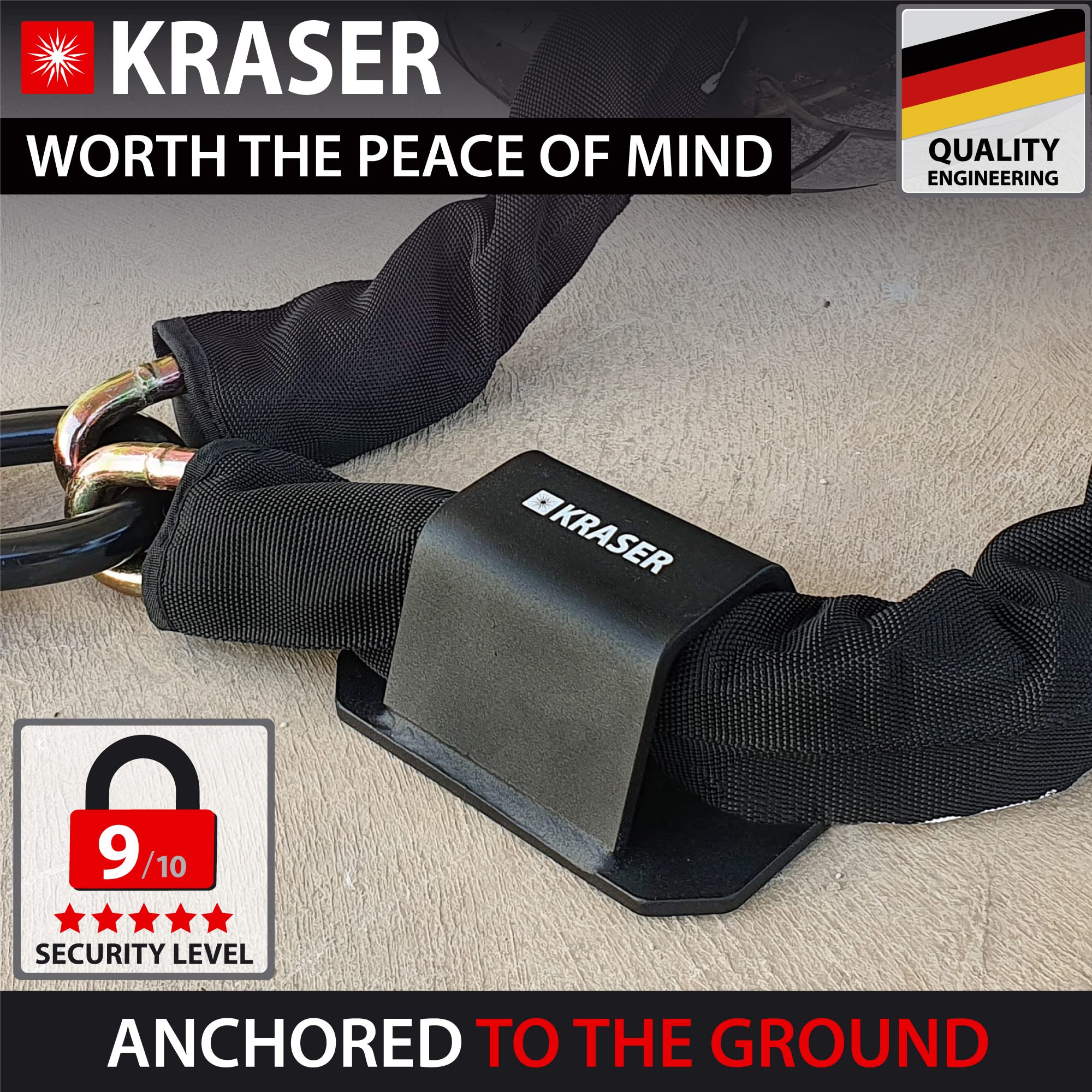 Snapklik.com : KRASER KR51B Security Anchor For Chain Up To Ø50mm, High ...