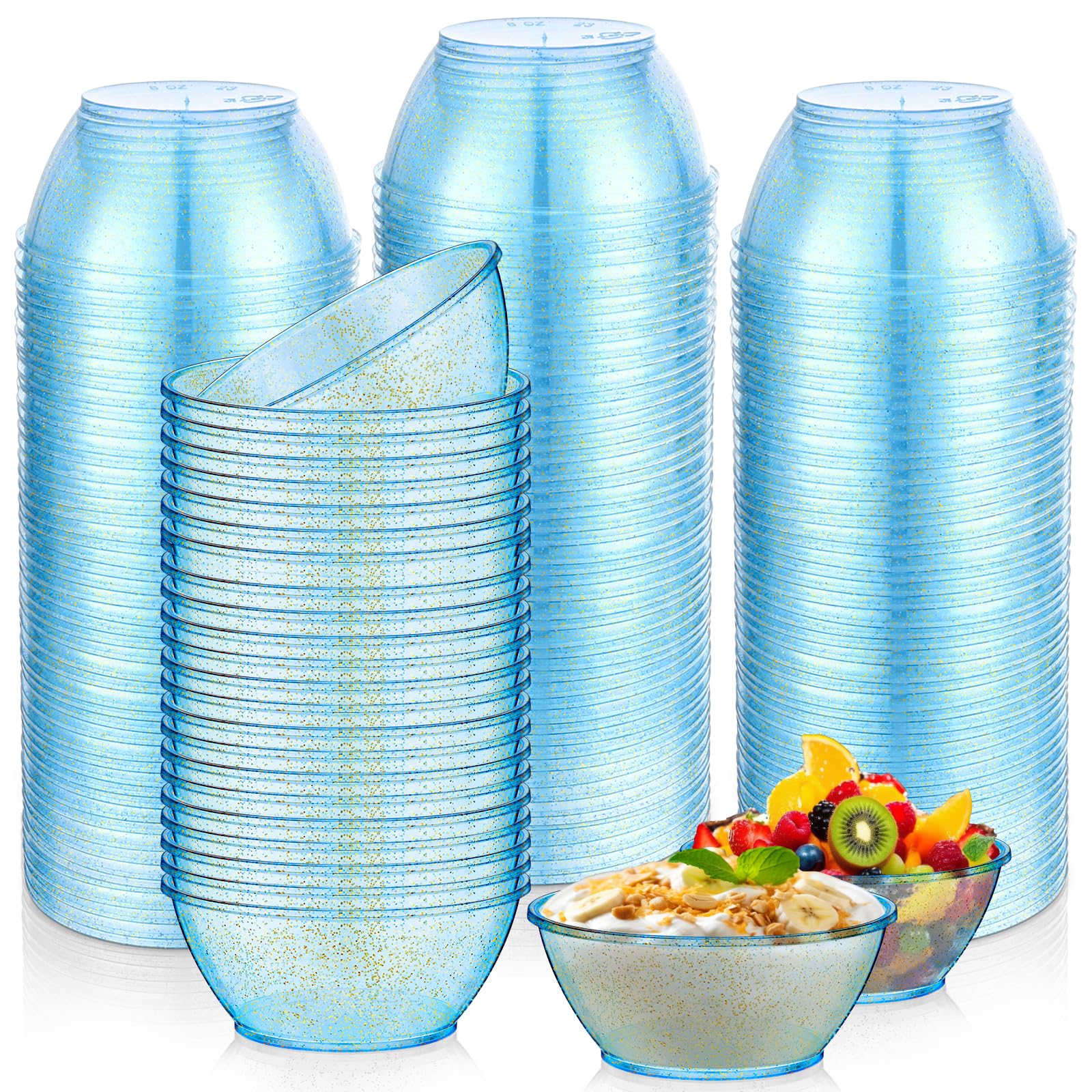 Amazon.com: Yungyan 200 Pack Mini Hard Plastic Bowls 6oz Disposable ...