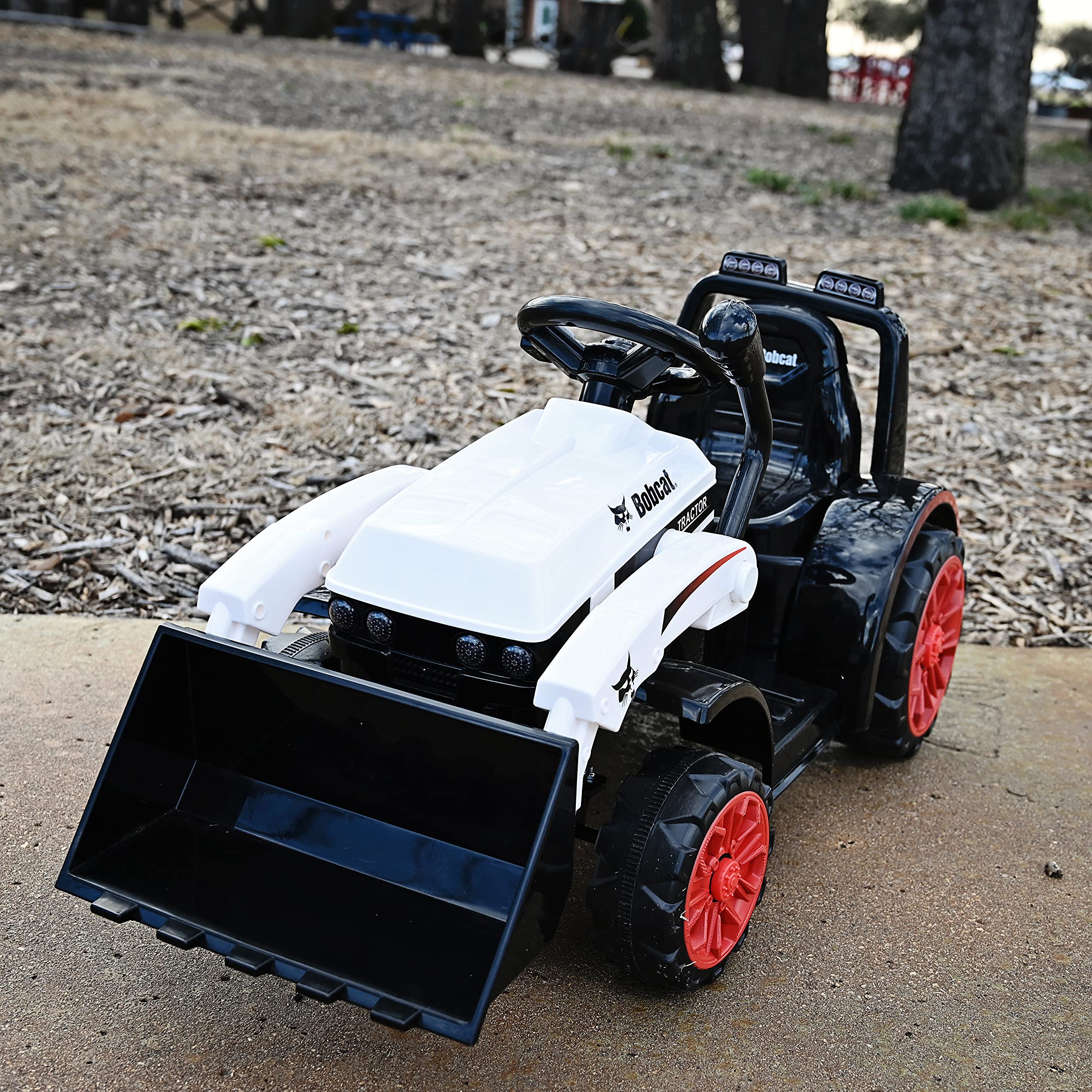 Bobcat Construction Tractor Scooter Kids Electric 6 Volt Ride On ...