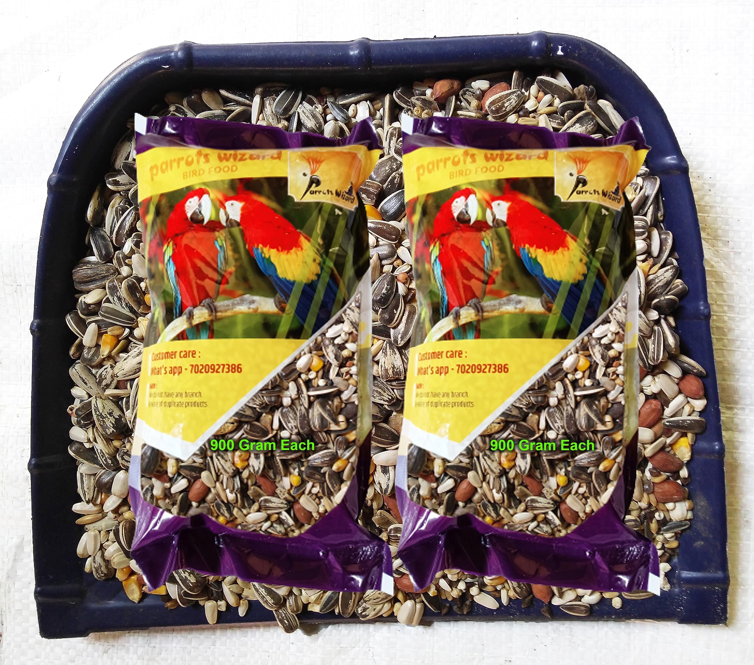 Buy Parrots Wizard, Pro Big Parrot Food 32 Types of Seed Mix [1800 ...