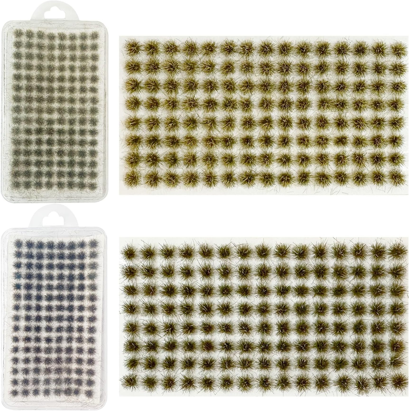 Amazon.com: Warmtree 126 Pcs Static Grass Bushy Tufts Lowland Shrubs ...