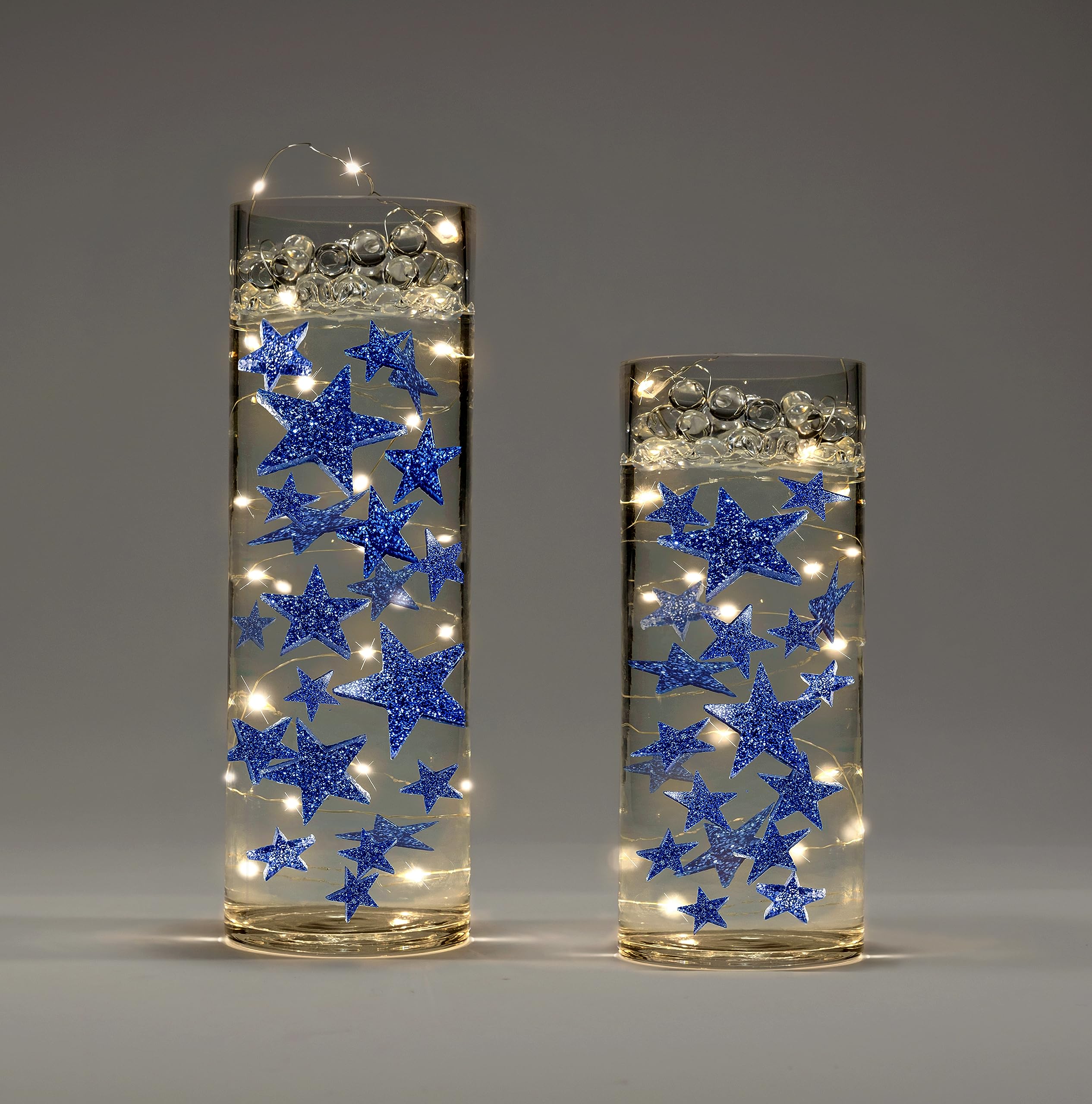 Amazon.com: 50 Floating Stars Glitter Blue-Fills 1 Gallon for Your ...