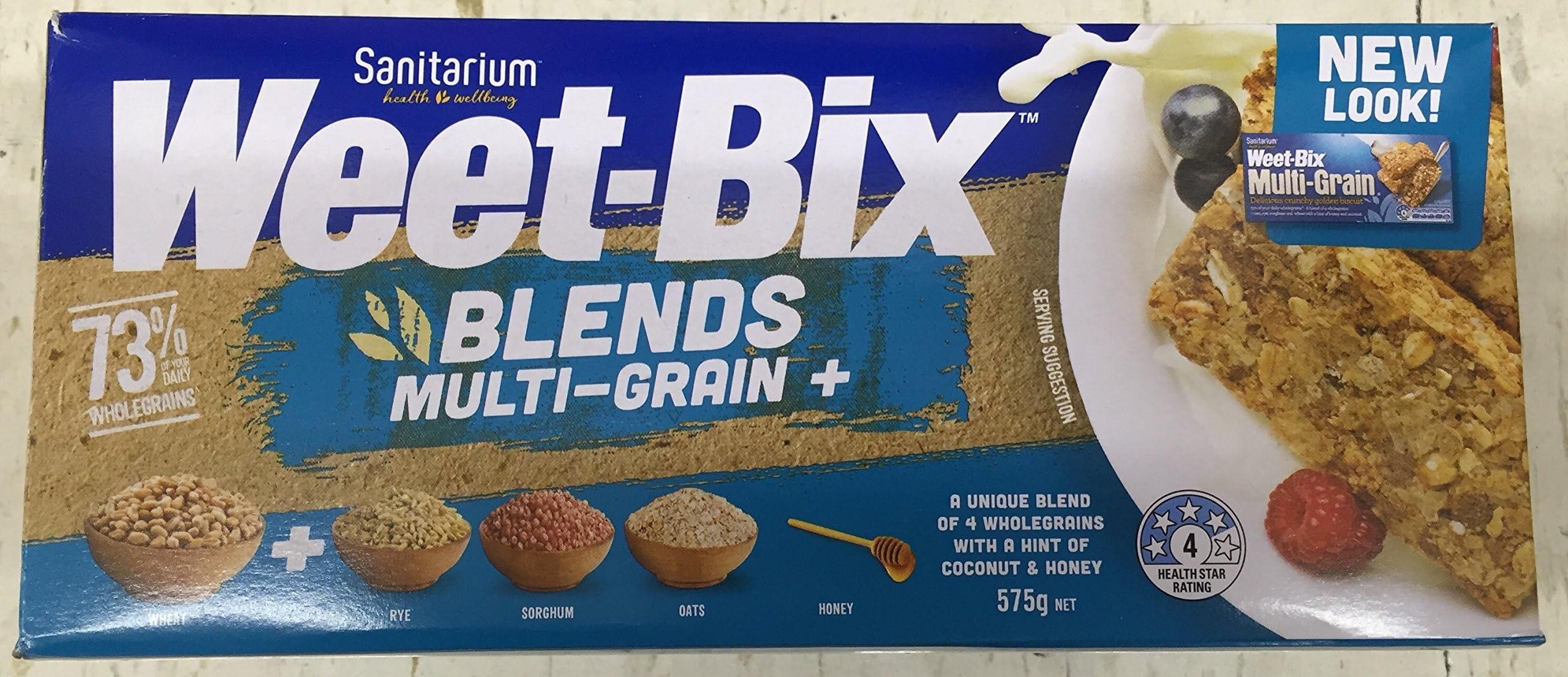 Amazon.com: Sanitarium, Weet-Bix Multi-Grains, Breakfast Cereal, 575 g