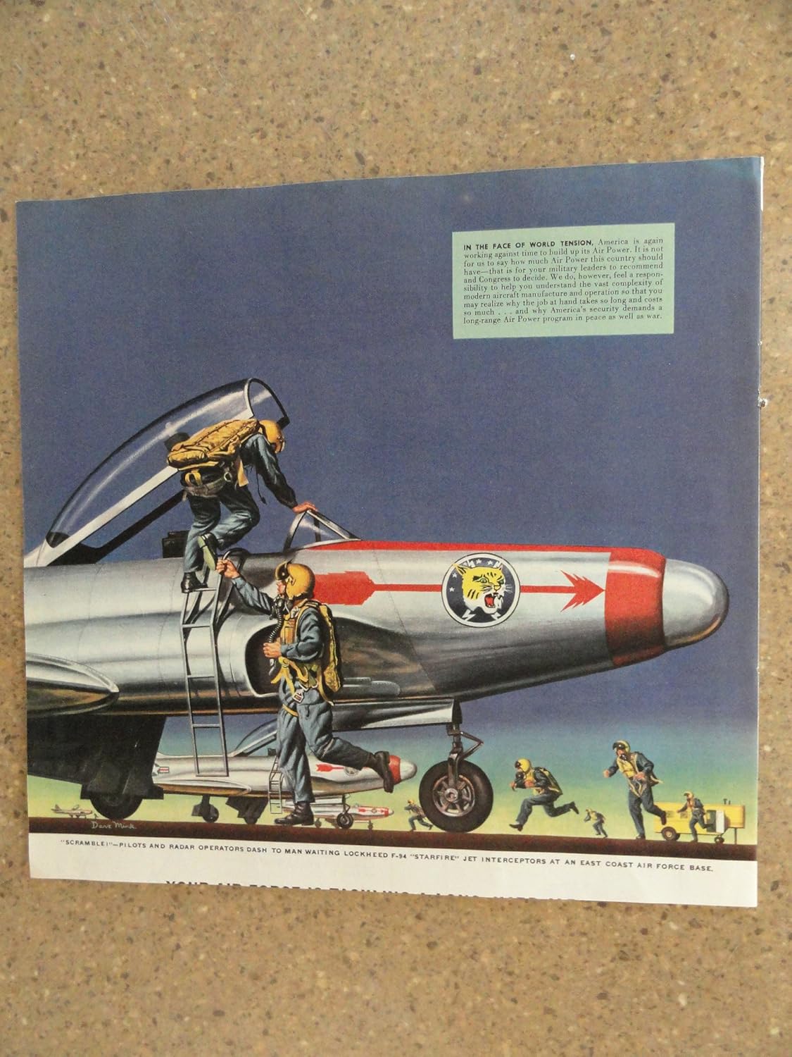 Amazon.com: Dave Mink 50's color Illustration,print art (Lockheed F-94 ...