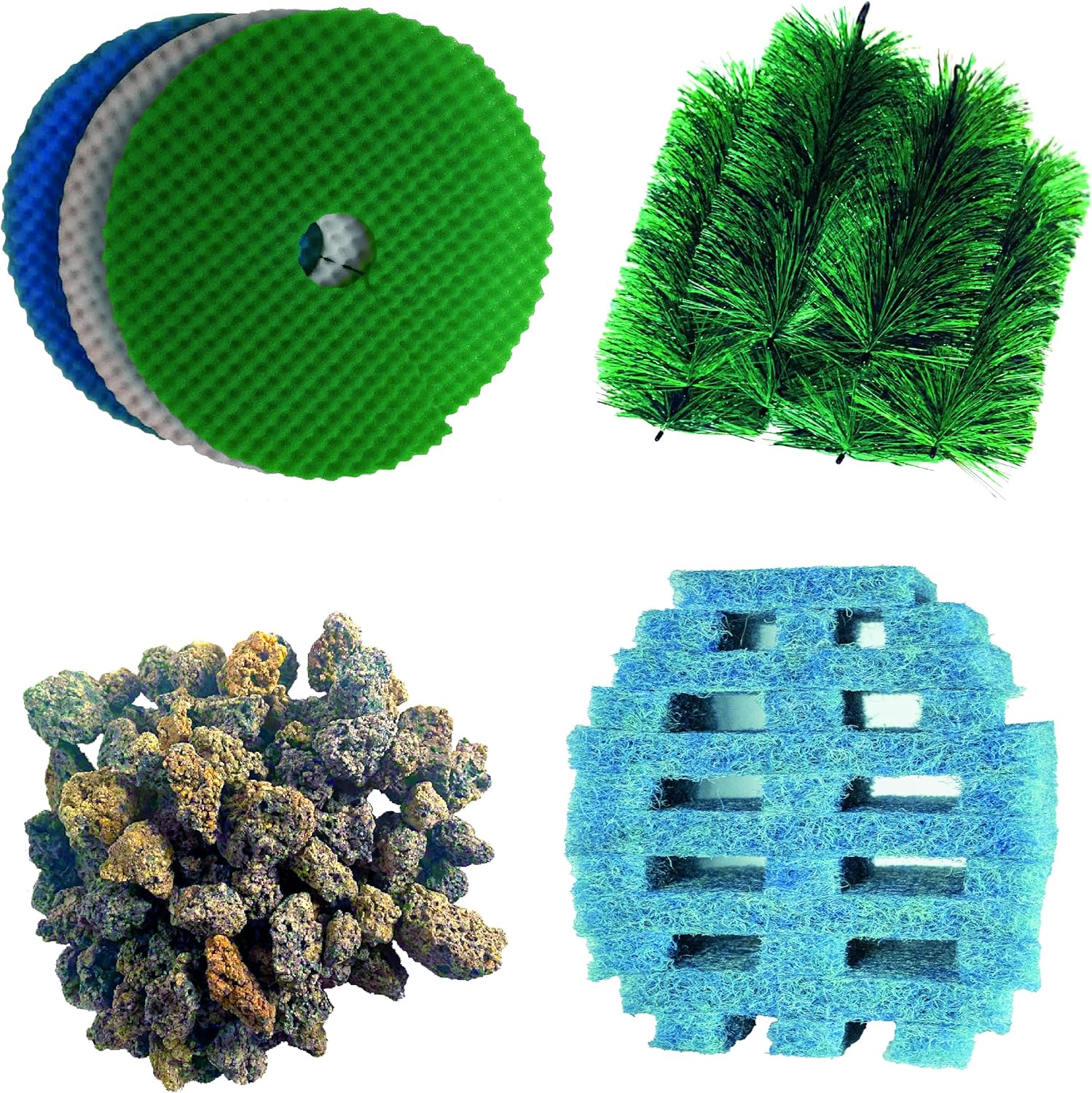 Cloverleaf CL4 Filter Media Kit, Blue, Black, Green, Mottled Grey ...