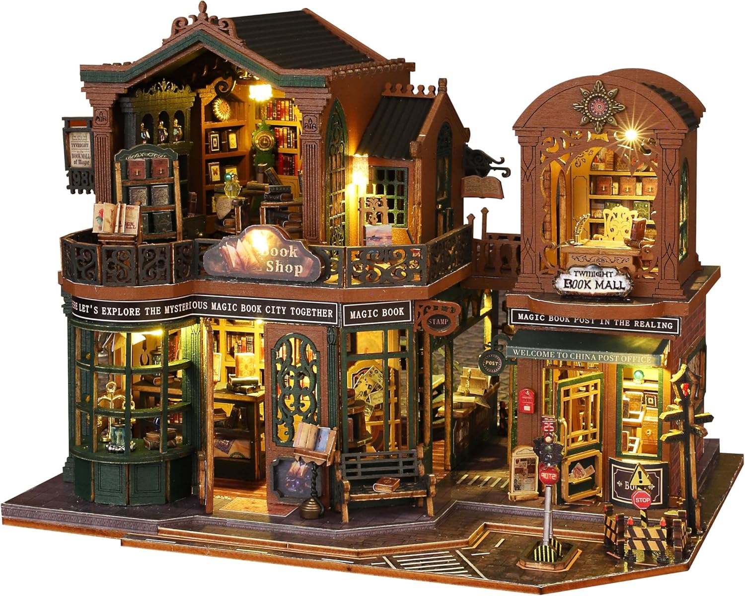 Amazon.com: RHZN Miniature House Kit, Dollhouse Kit, Miniature Kit, DIY Mini House Building Kit ...
