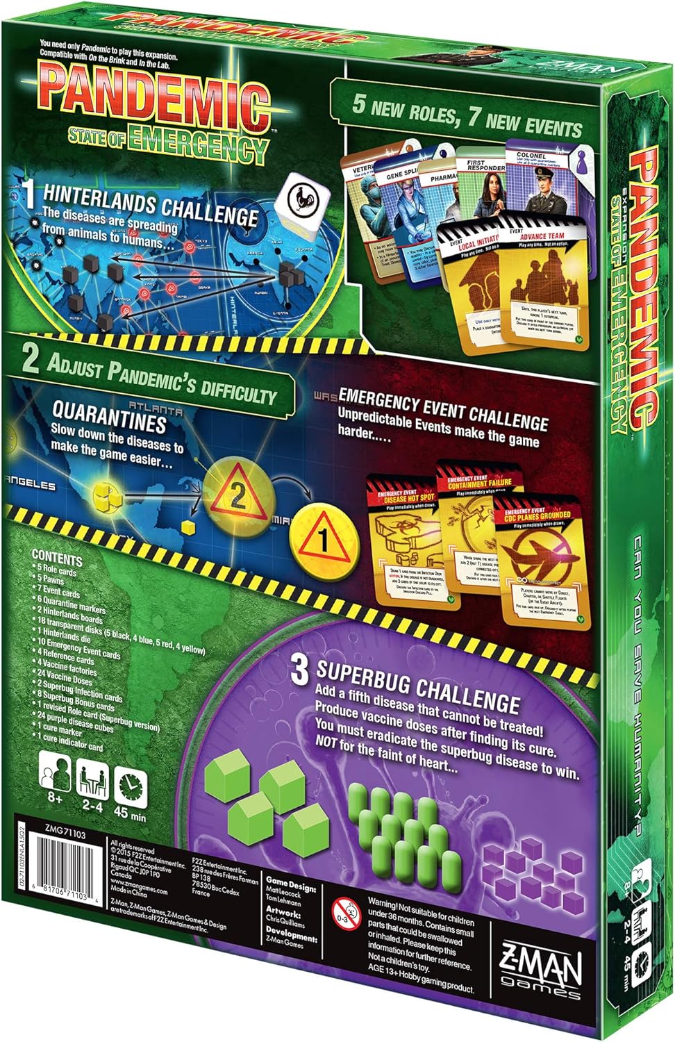 Z-Man Games | Pandemic State of Emergency | Board Game EXPANSION | Ages ...