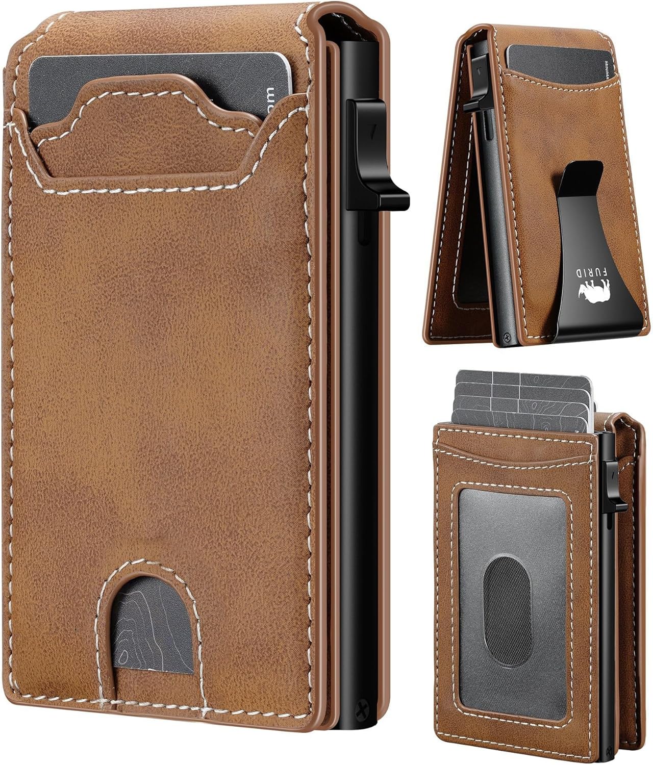 Amazon.com: furid Card Wallet For Men Slim: Smart Wallet - Rfid ...