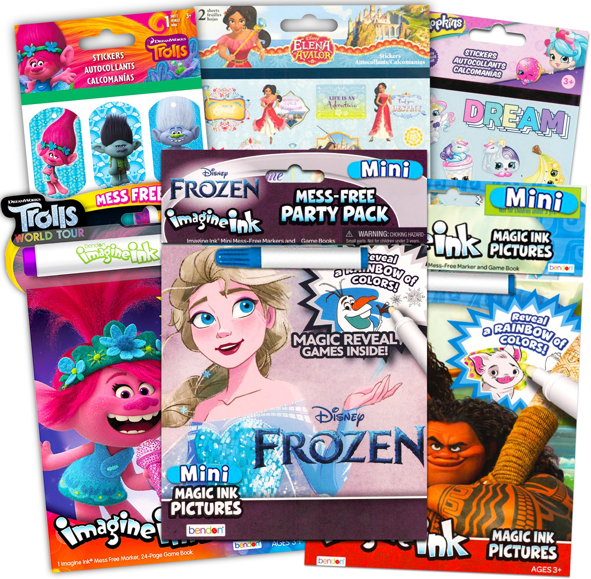 Amazon.com: Disney Pixar Imagine Ink Coloring Book Set - Bundle with 3 ...