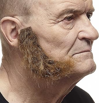 Amazon.com: Mustaches Self Adhesive L Shaped Sideburns Fake Mutton ...