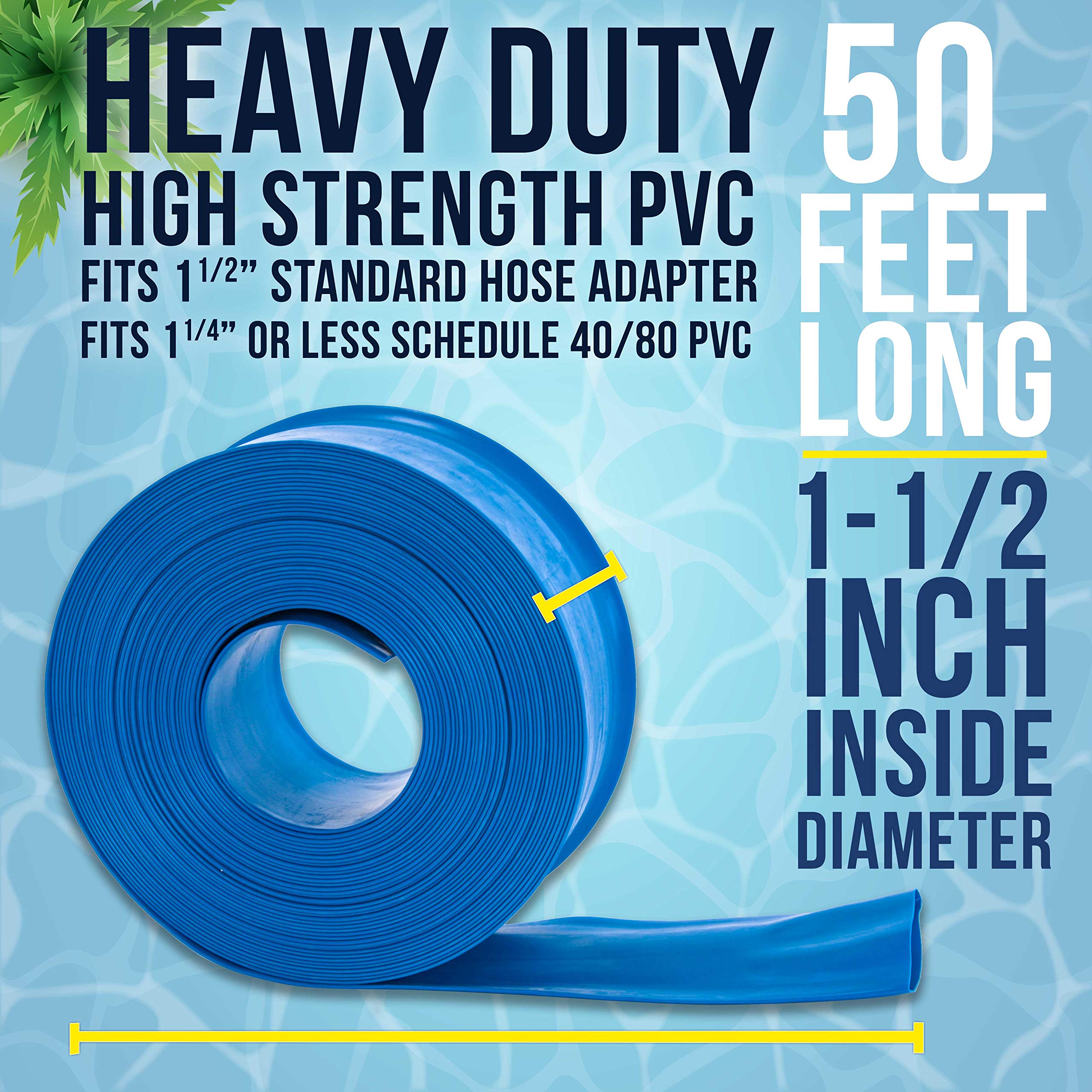 Snapklik.com : U.S. Pool Supply Pool Backwash Hose 1.5" X 50 - Heavy ...