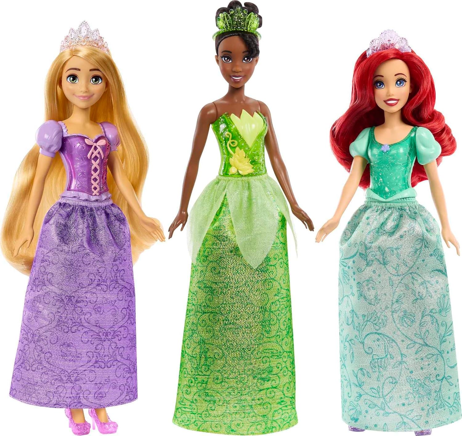 Amazon.com: Mattel Disney Princess Fashion Doll Gift Set with 3 Dolls ...