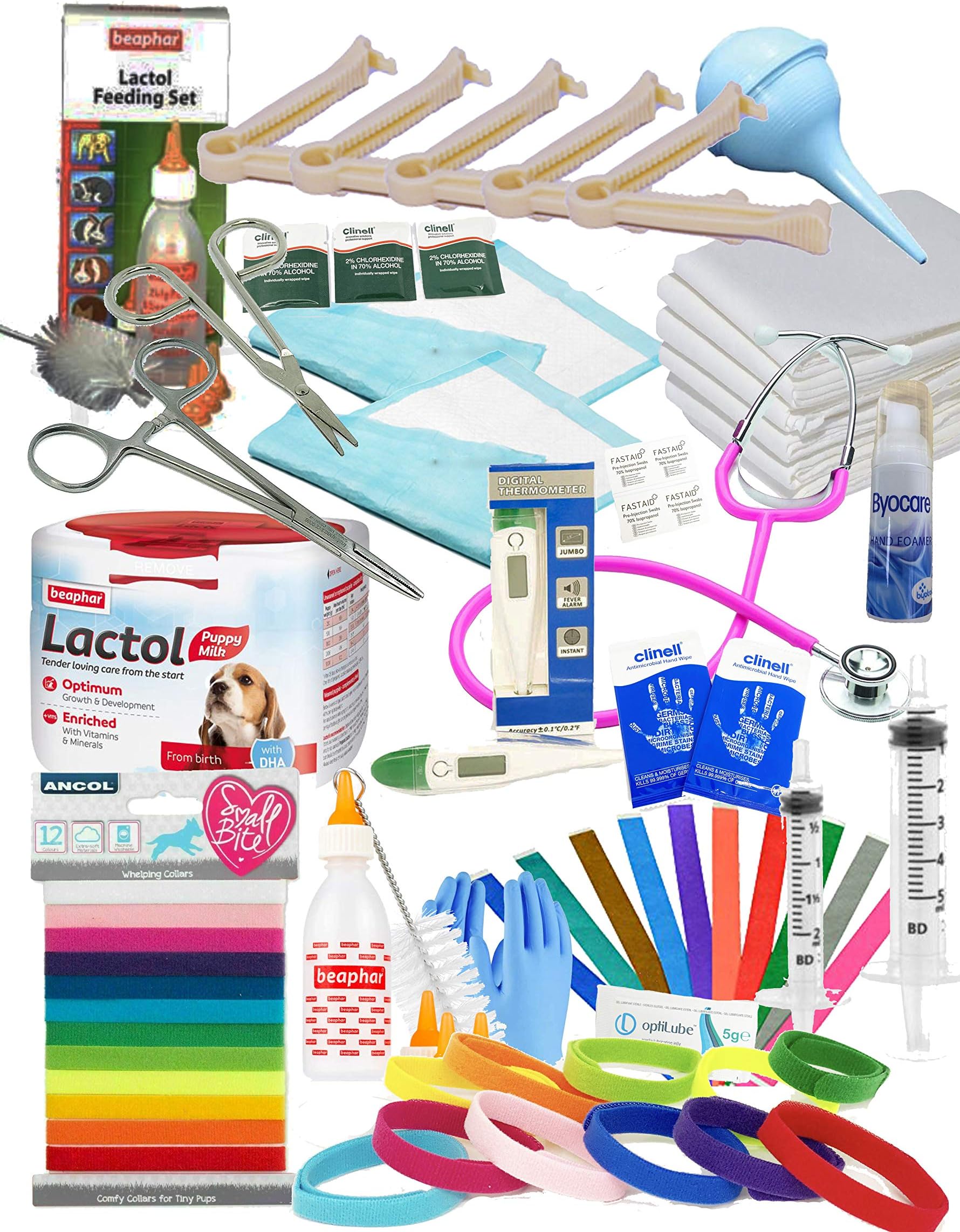 Complete Deluxe Whelping Puppy Kit, Aspirator, Lactol Puppy Milk ...