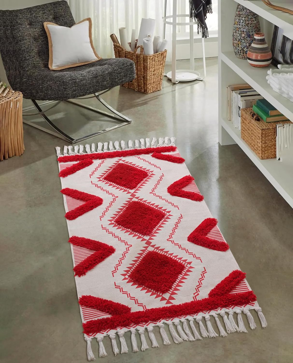 Amazon.com: Amearea 2x4 Hallway Runner Rug, Cute Tufted Bedroom Carpet ...