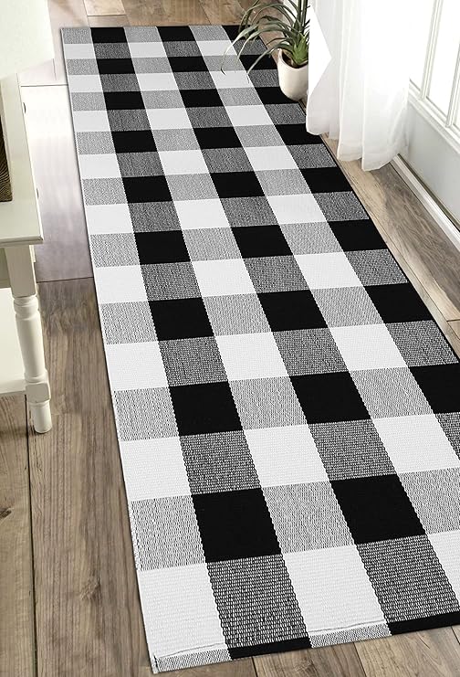 Amazon.com: Buffalo Plaid Check Rug Runner 2' x 6' Plaid Farmhouse ...