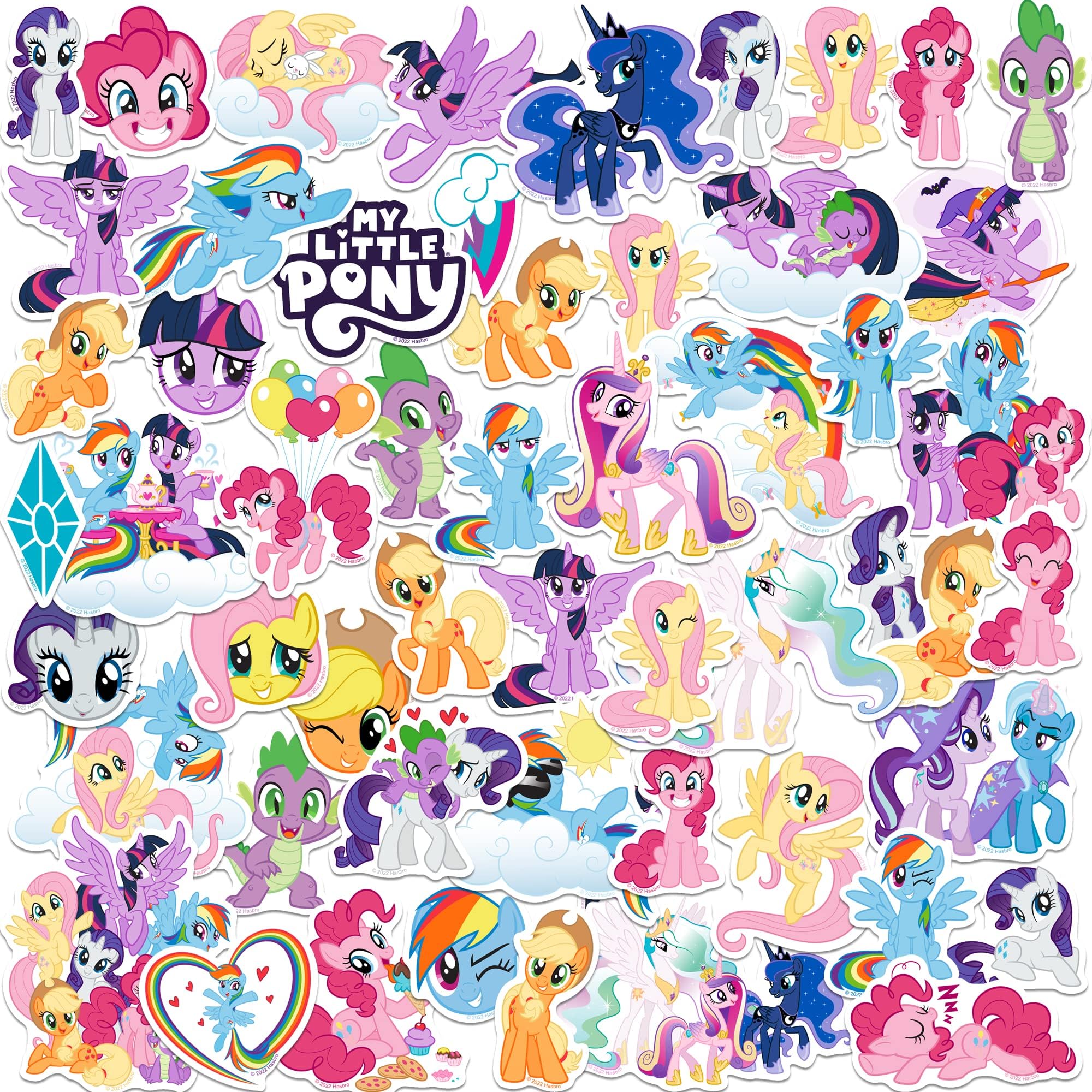 Amazon.com: My Little Pony Sticker Decorations Bundle - 65+ My Little ...