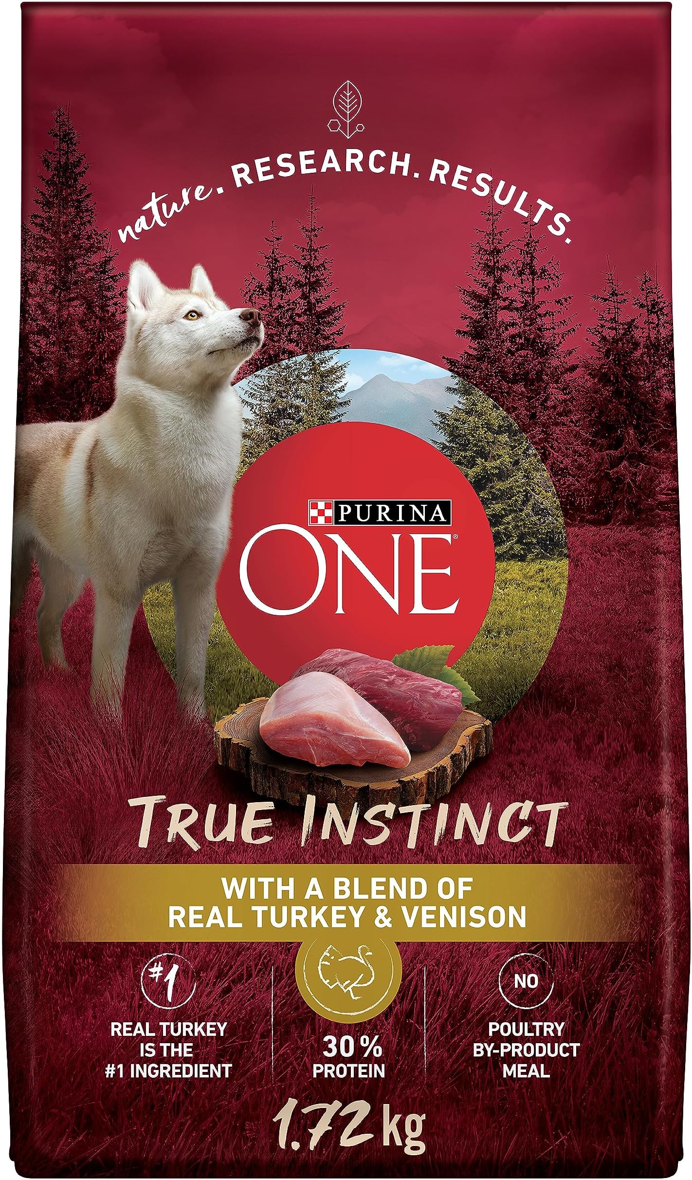 Purina ONE True Instinct High Protein Dry Dog Food, Turkey & Venison ...