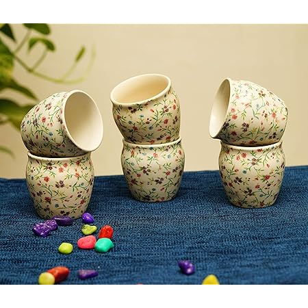 Buy Lyallpur Stores Handpainted Ceramic Kulhad Cup Kulad Mug Coffee ...