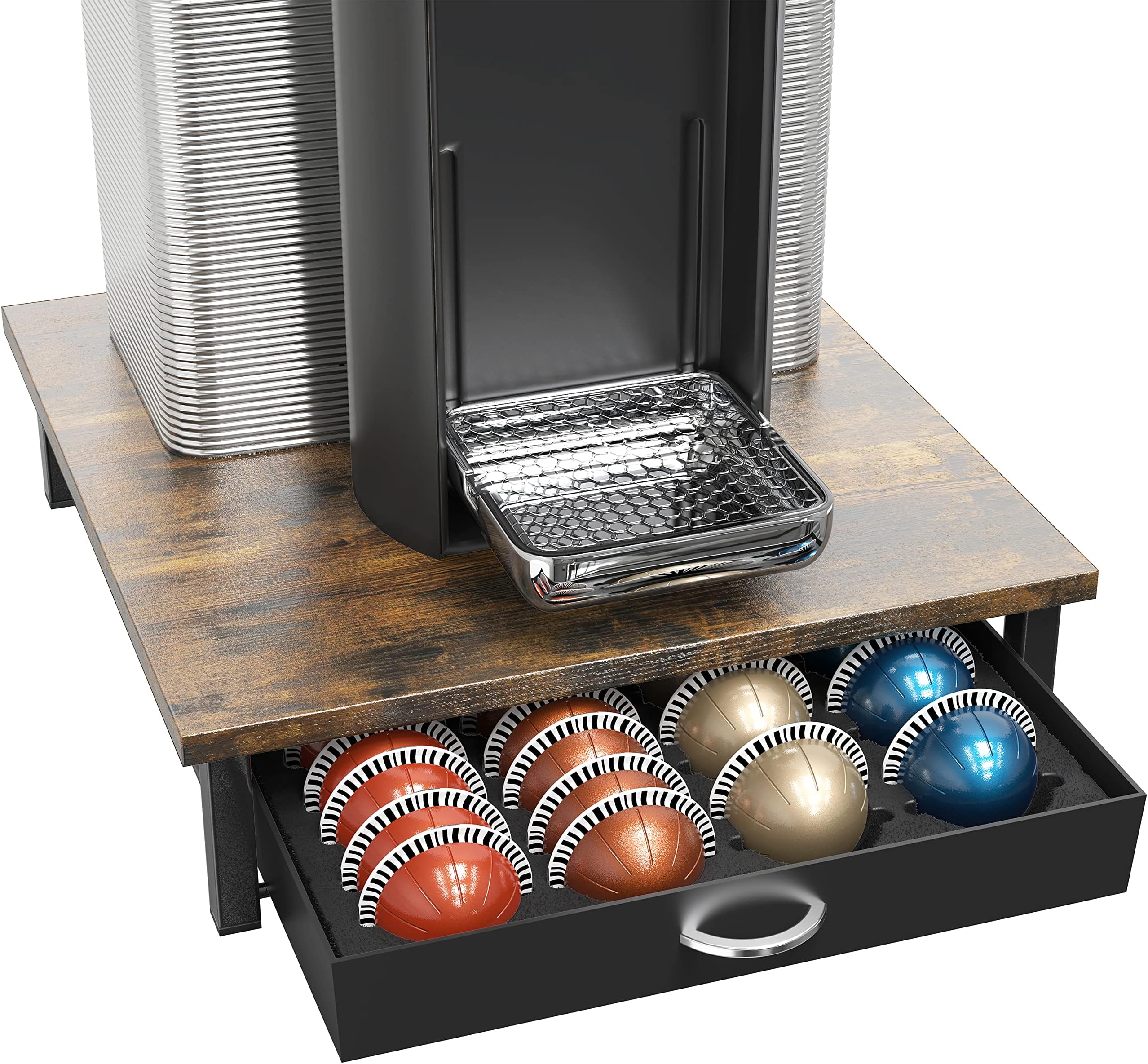 Amazon.com: IBUYKE Coffee Pod Drawer Holder for Nespresso, 40 Capacity ...